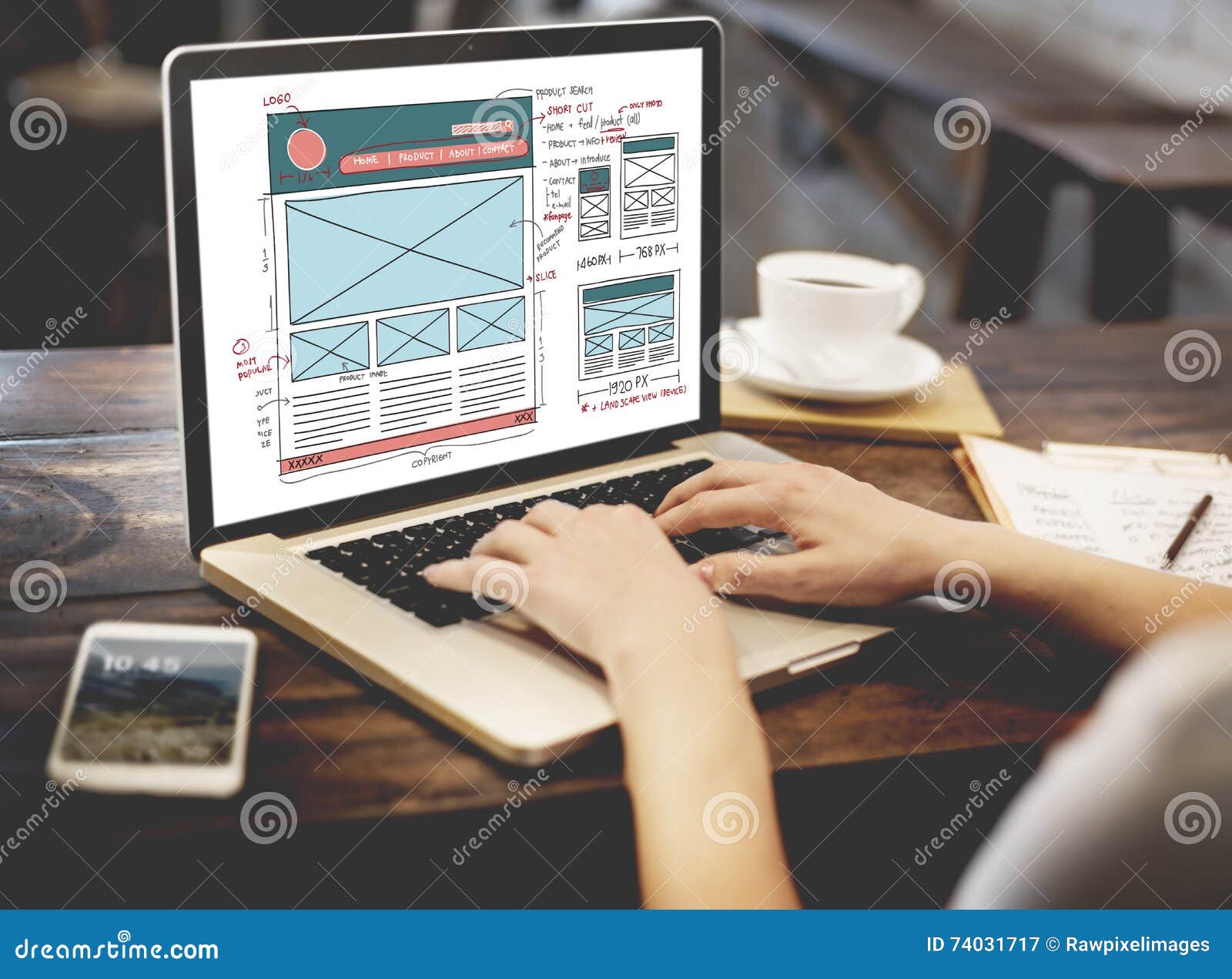Design Graphic Framework Form Sketch Concept Stock Illustration ...