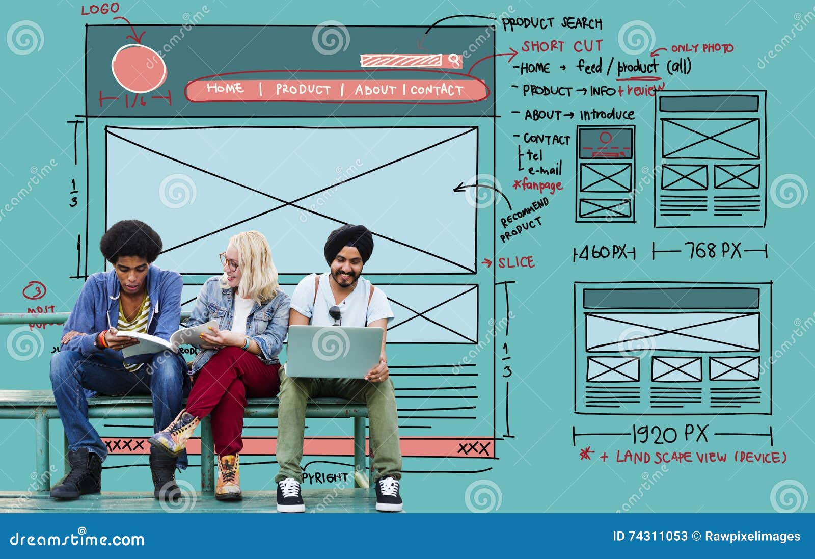 Design Graphic Framework Form Sketch Concept Stock Image - Image of ...