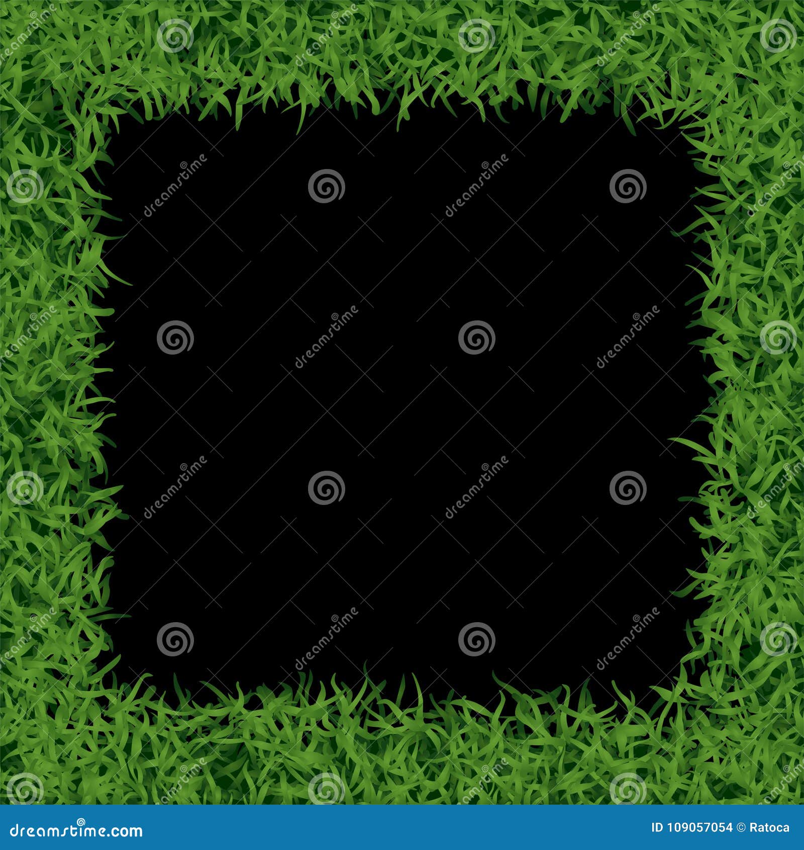 Grass frame illustration stock vector. Illustration of design - 109057054