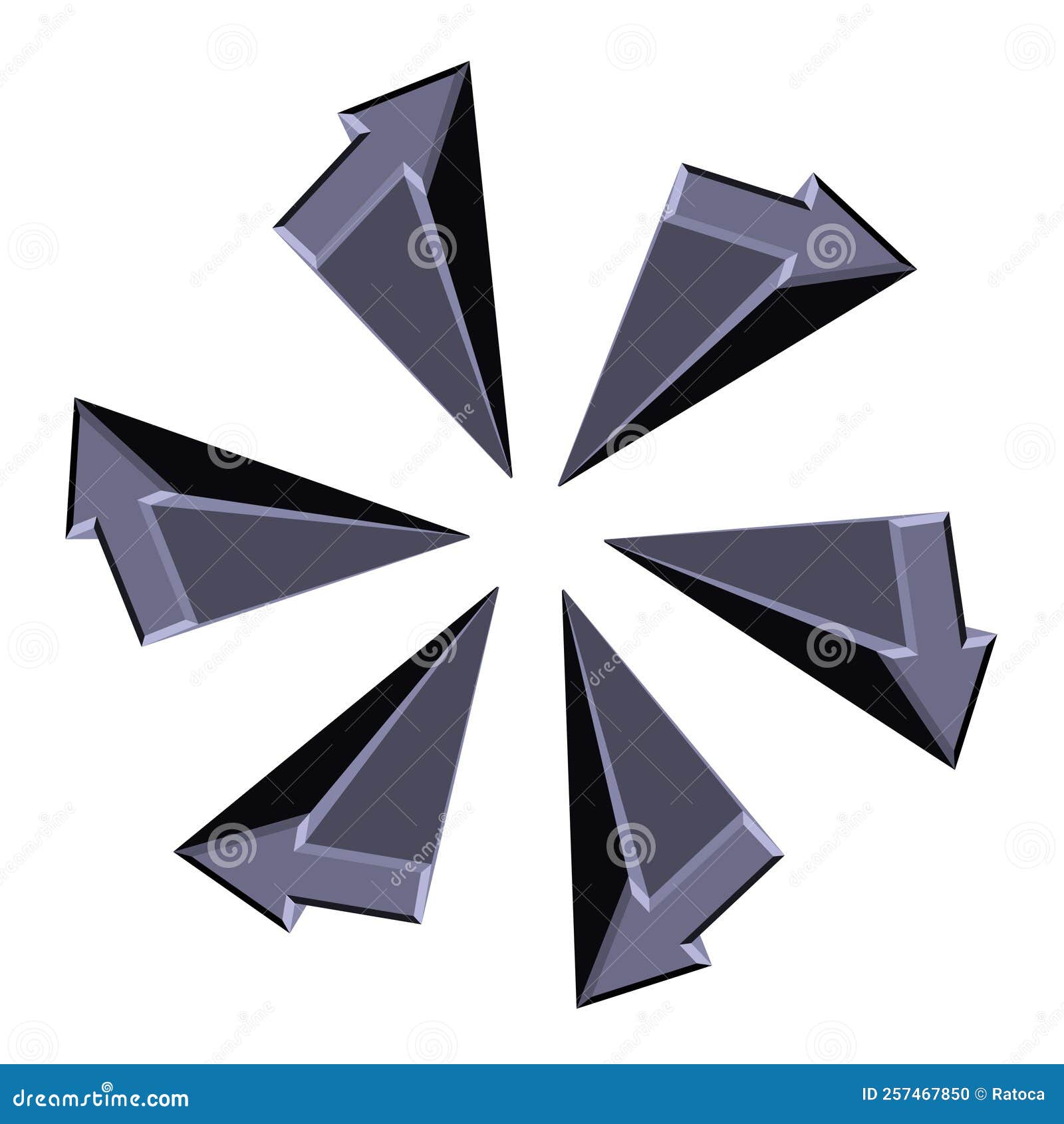 Design of Gray Arrows Circle Stock Vector - Illustration of design ...