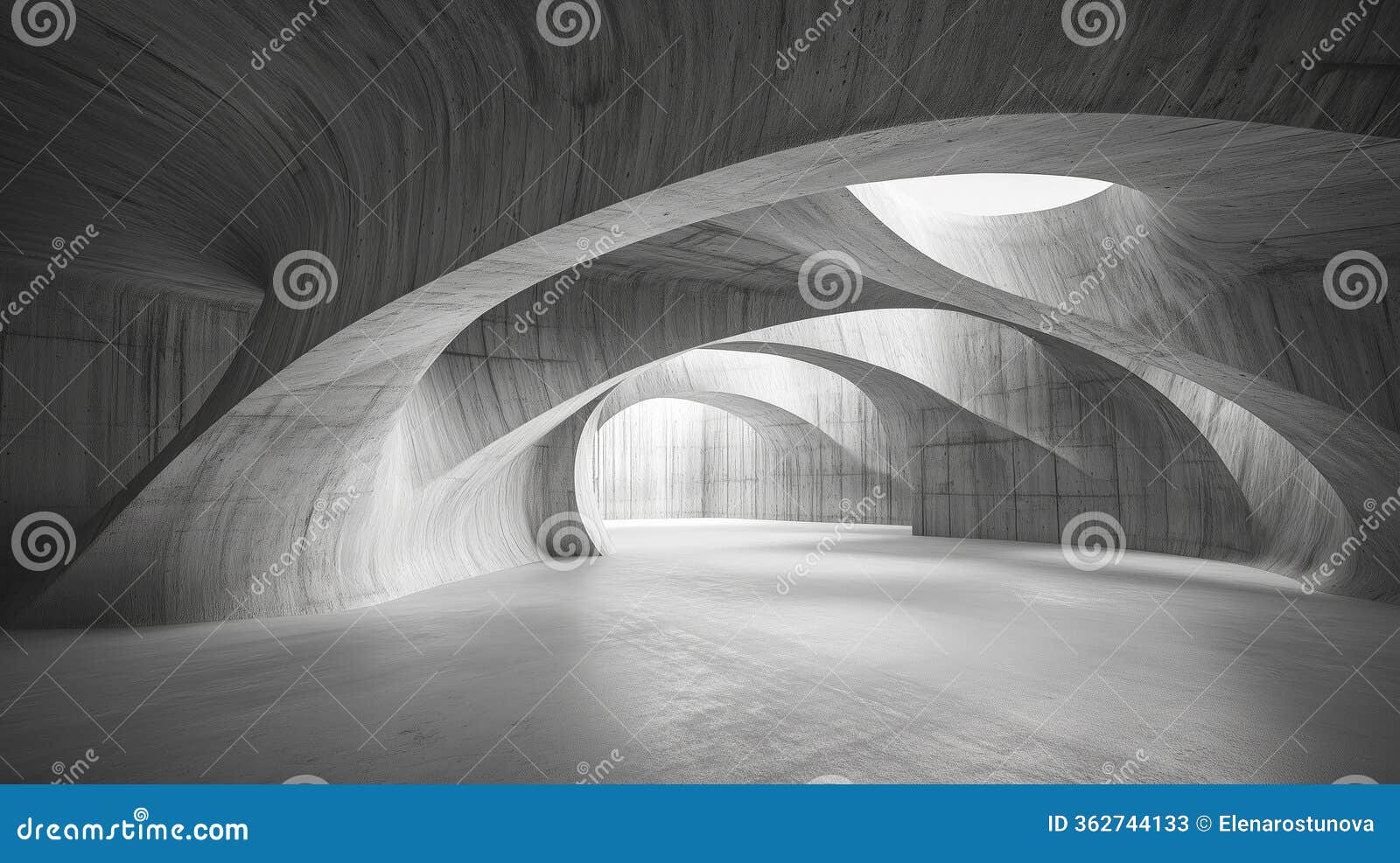 Monolithic Structure In A Desert With A Solitary Figure Royalty-Free ...