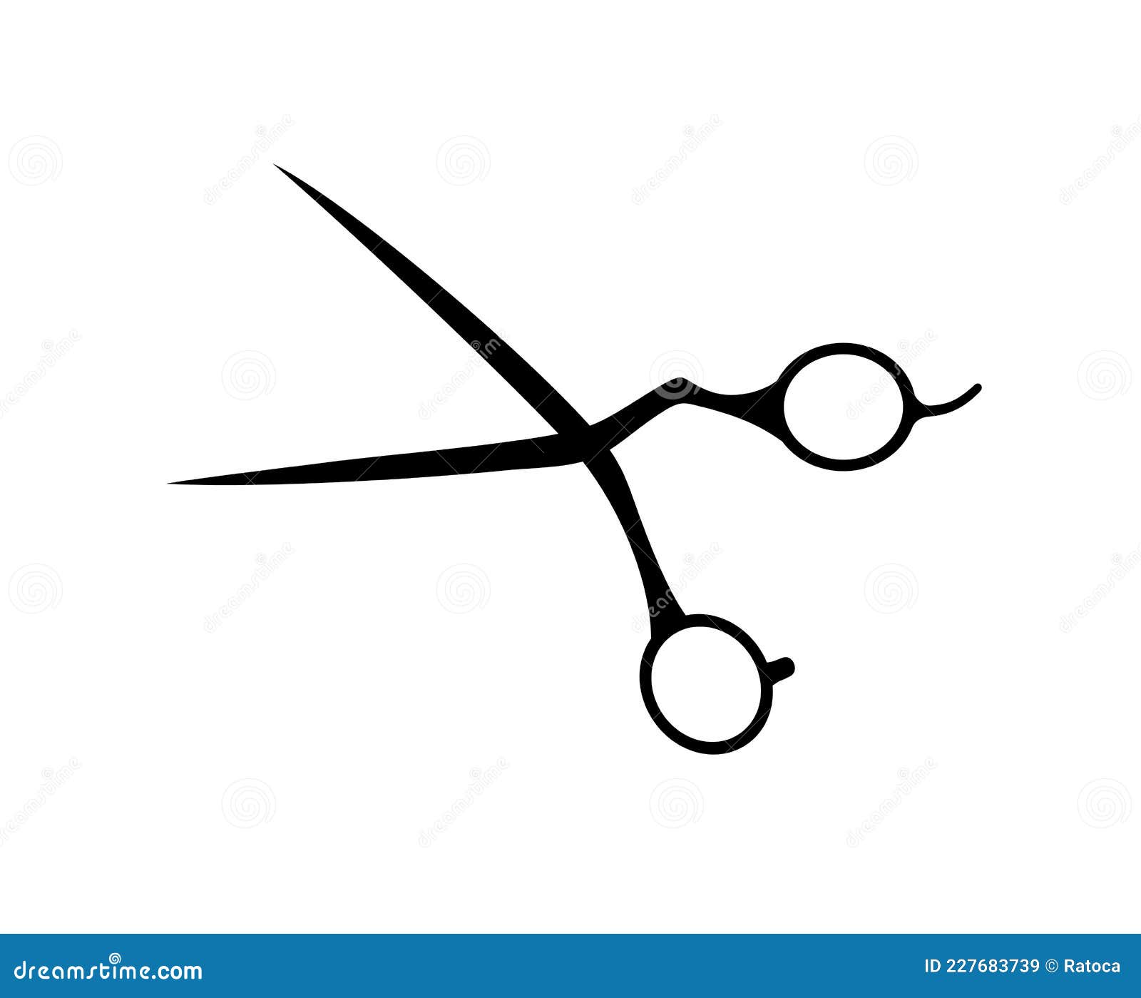 Design of Hair Cutting Scissors Stock Vector - Illustration of saloon ...