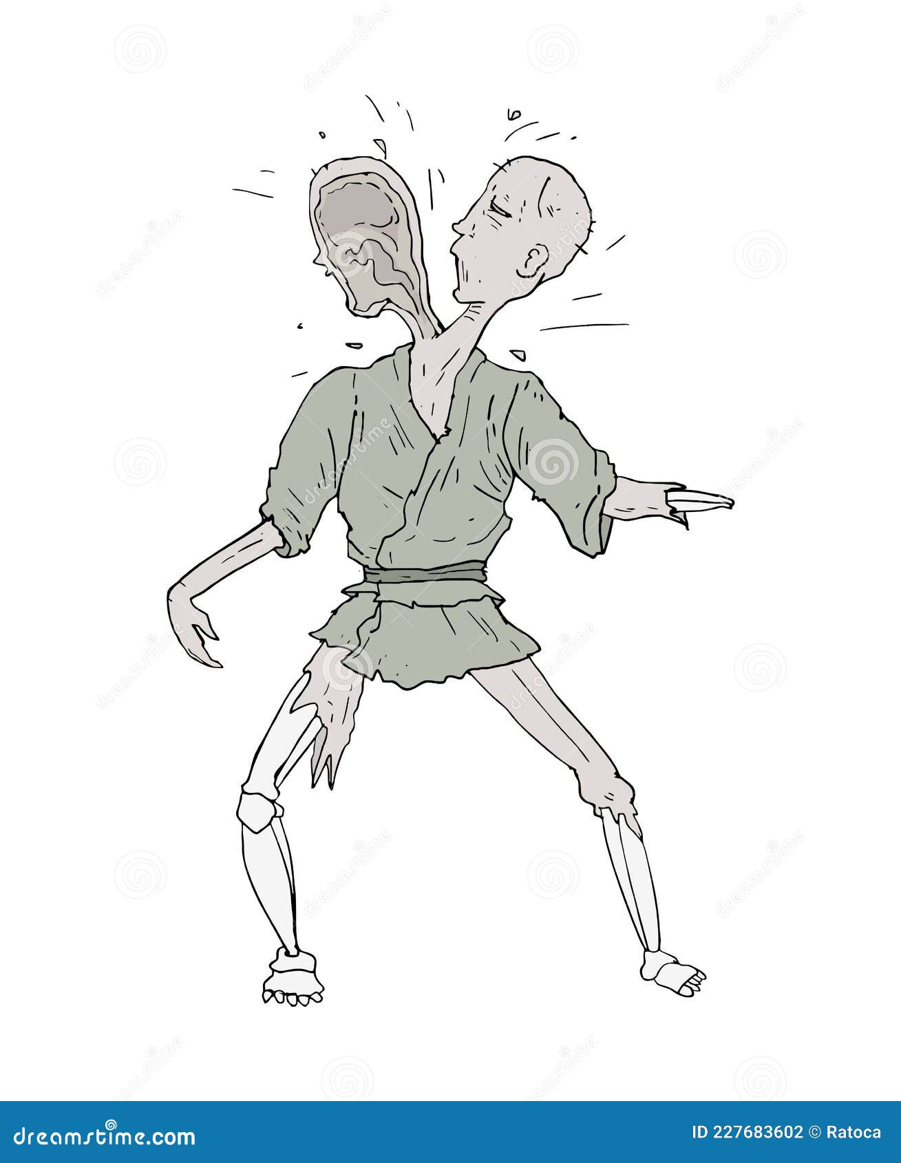 Design of Halloween Dead Man Stock Vector - Illustration of apocalypse ...