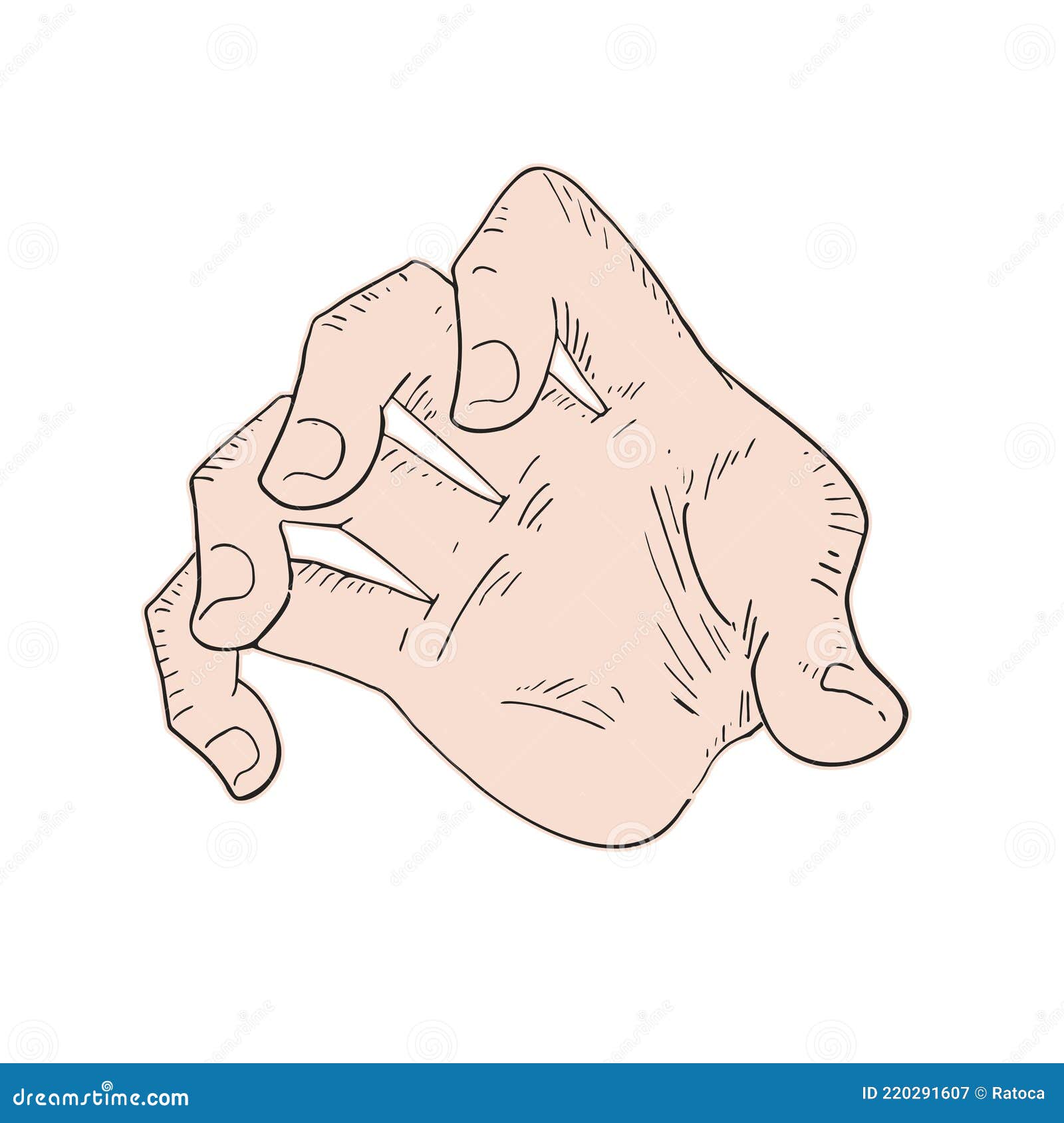 Design of Hand in Catching Pose Stock Vector - Illustration of vector ...