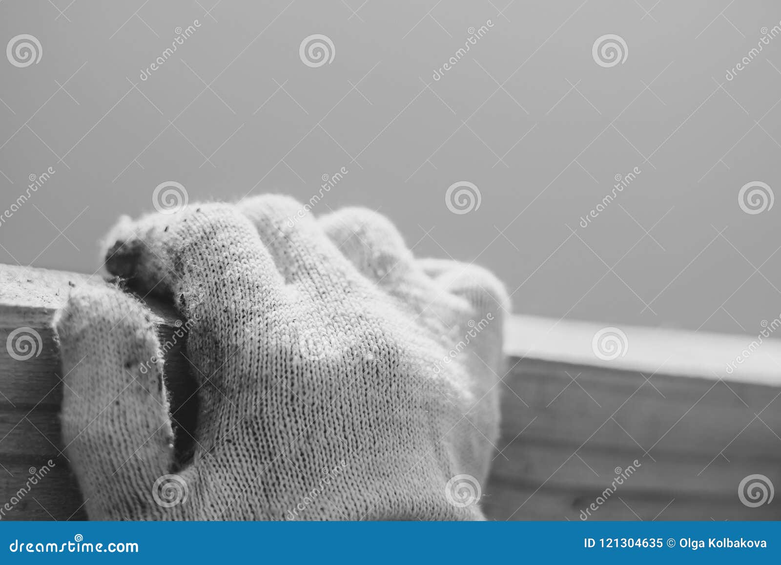 The Hand of the Builder on Board Stock Image - Image of object ...
