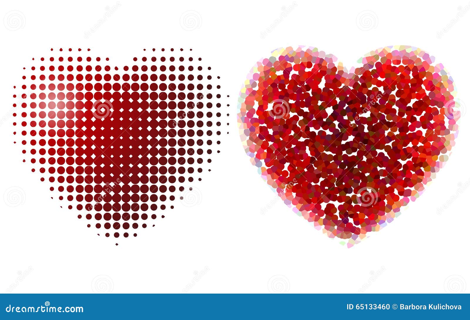 Design hearts stock vector. Illustration of spotted, abstract - 65133460
