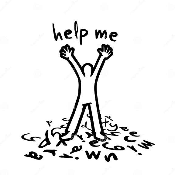 Help me message stock vector. Illustration of problem - 113545002