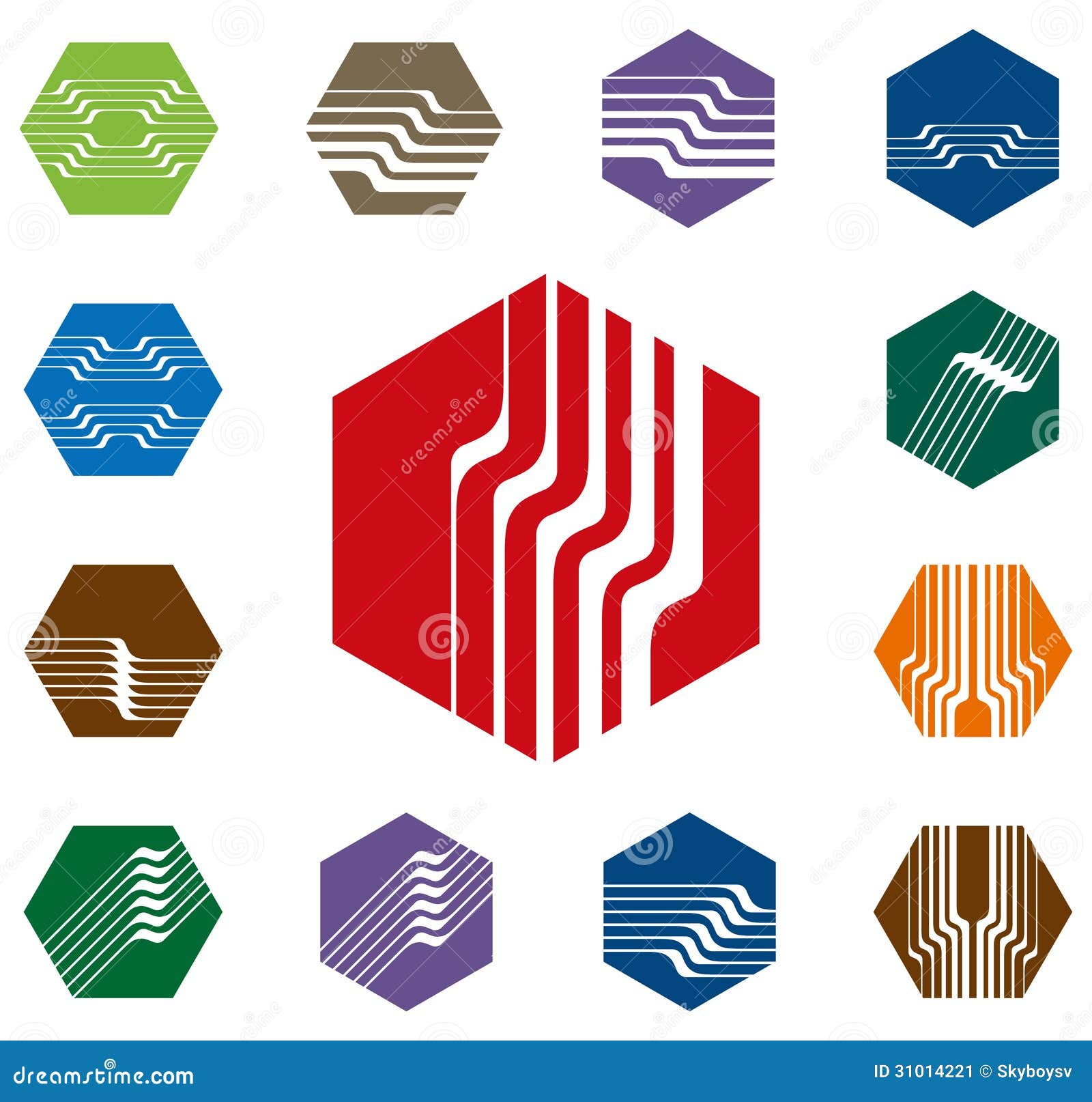 Hexagon Forward Box Arrow. Abstract Polygon Logo Template. Logistic ...
