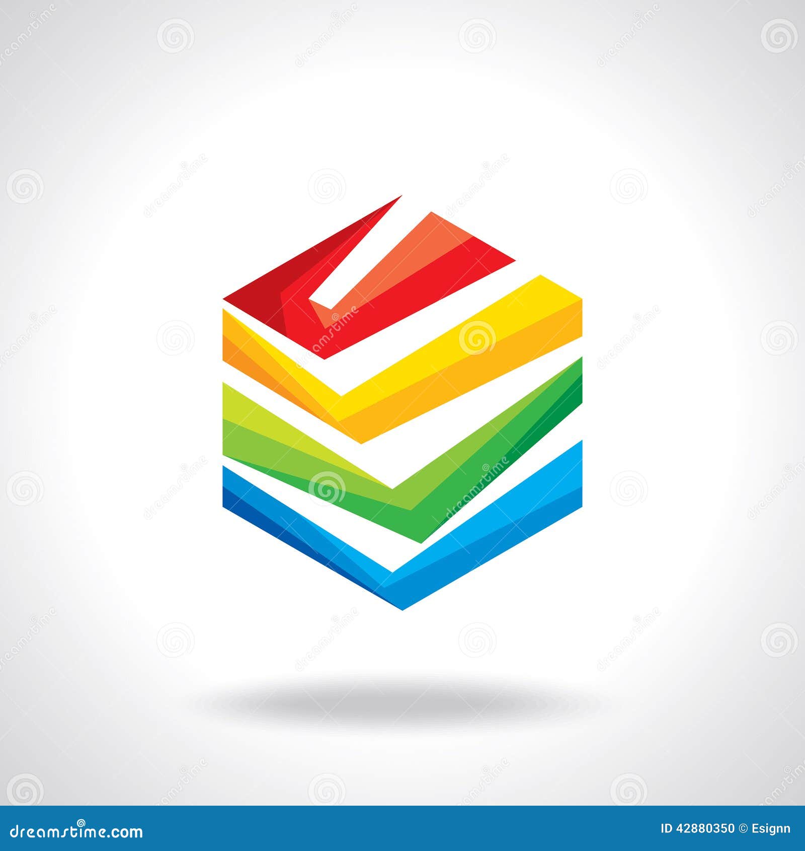 Design Hexagonal Vector Logo Template. Colorful App Icon Set Stock ...