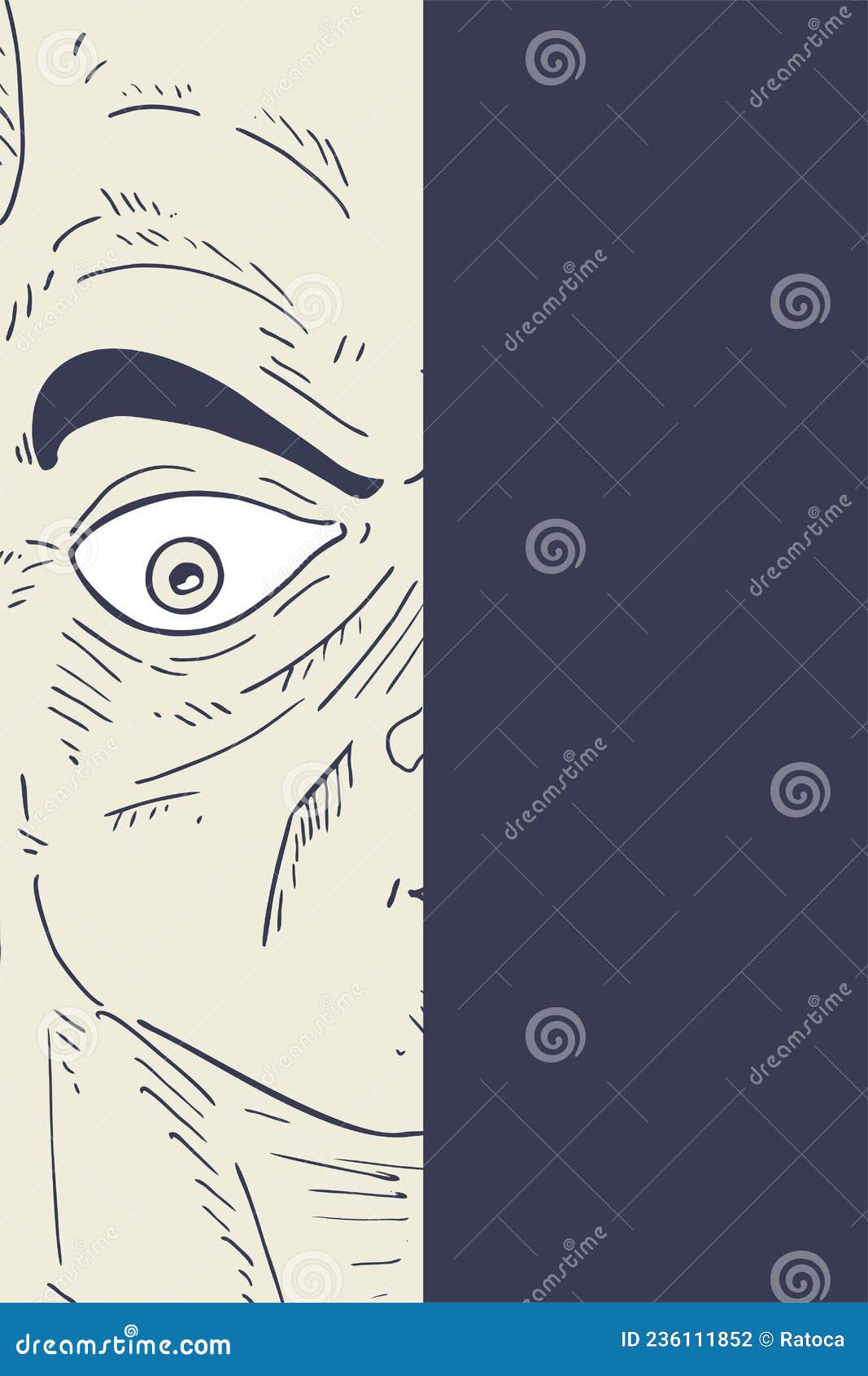 Design of Hidden Man Looking Stock Vector - Illustration of face ...