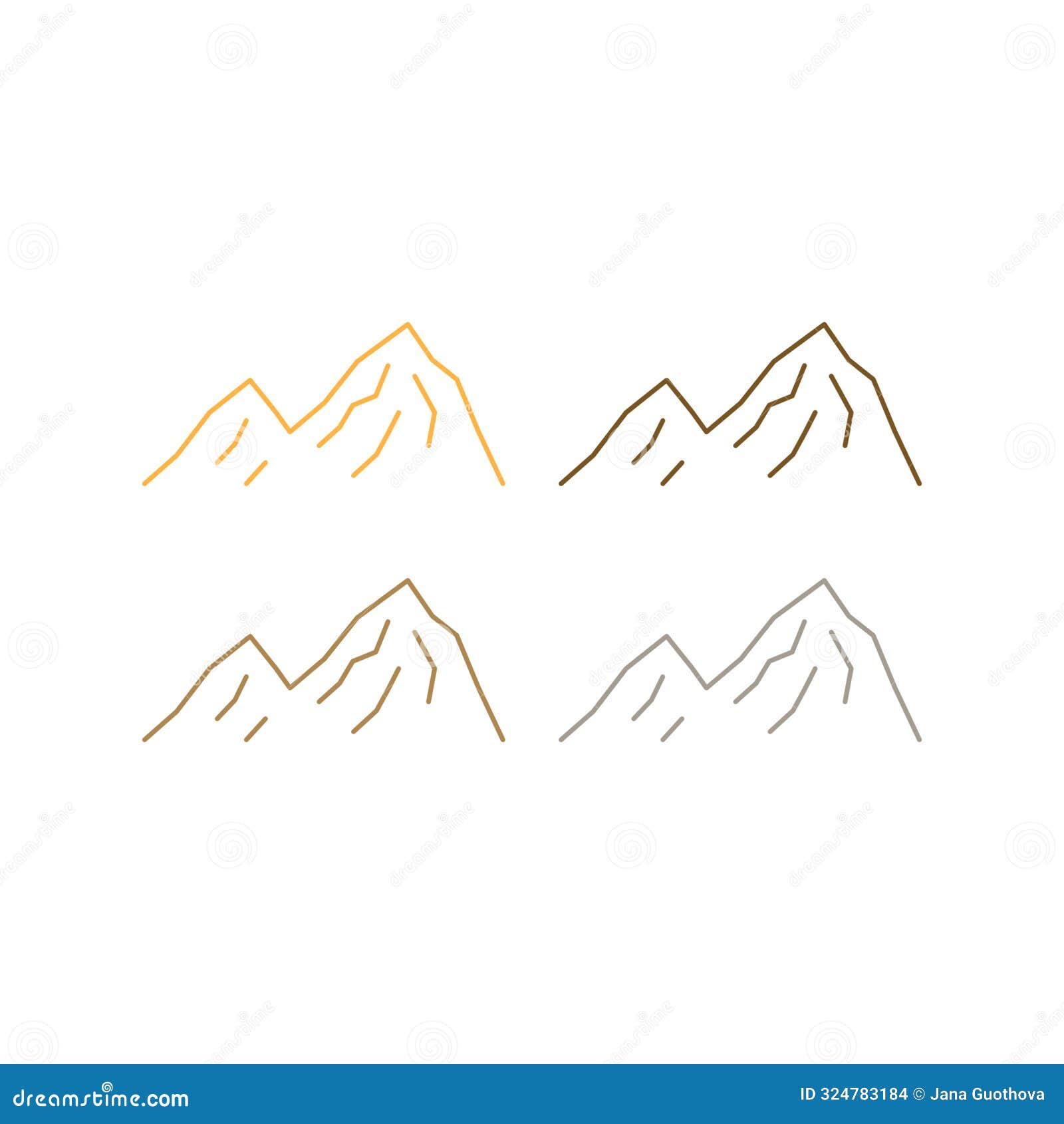 DESIGN HILLS COLLECTION SIMPLE ART LOGO SIGN SYMBOL Stock Vector ...