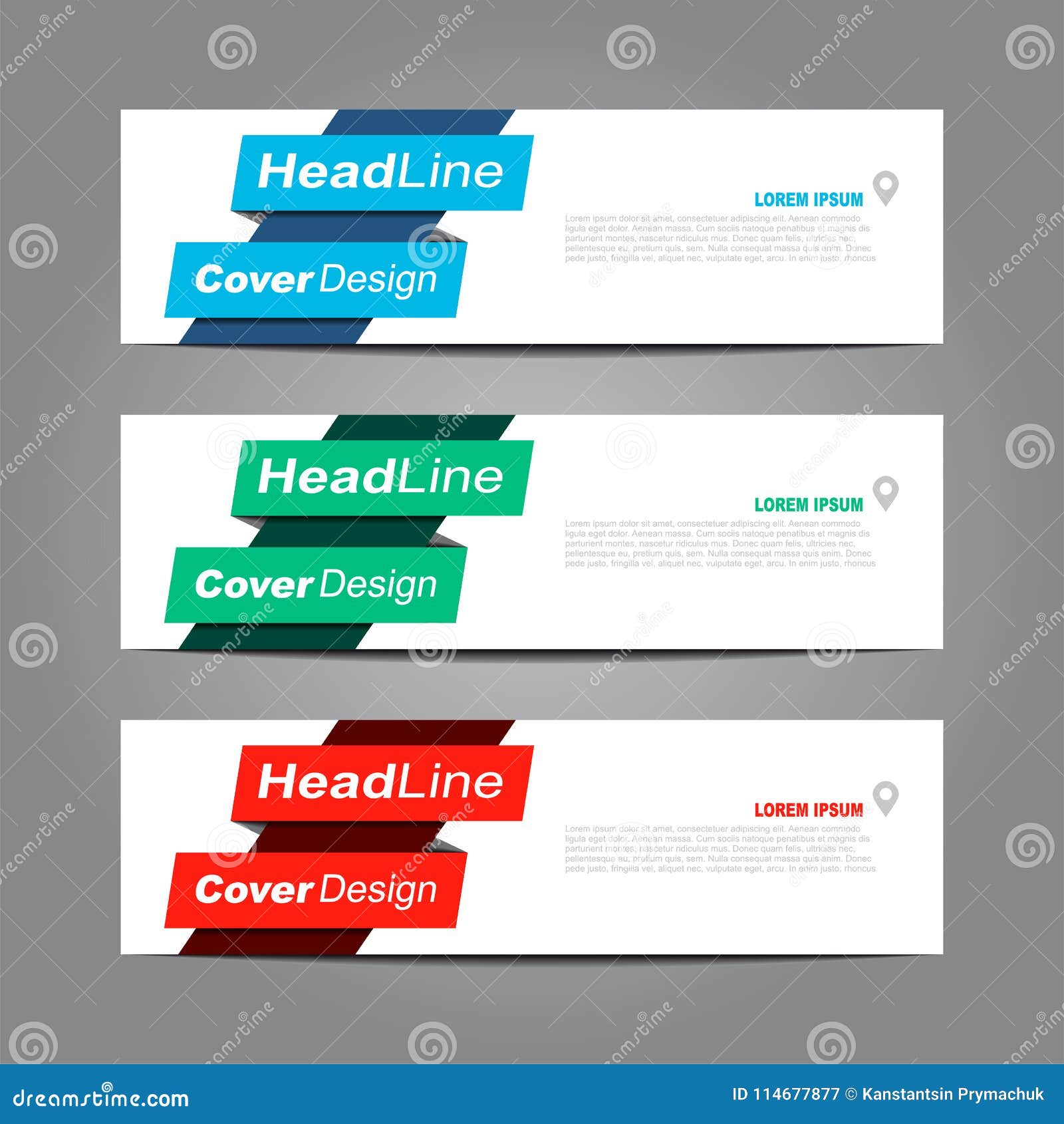 Design Horizontal Template Flyer Banner. Vector Illustration. Stock ...