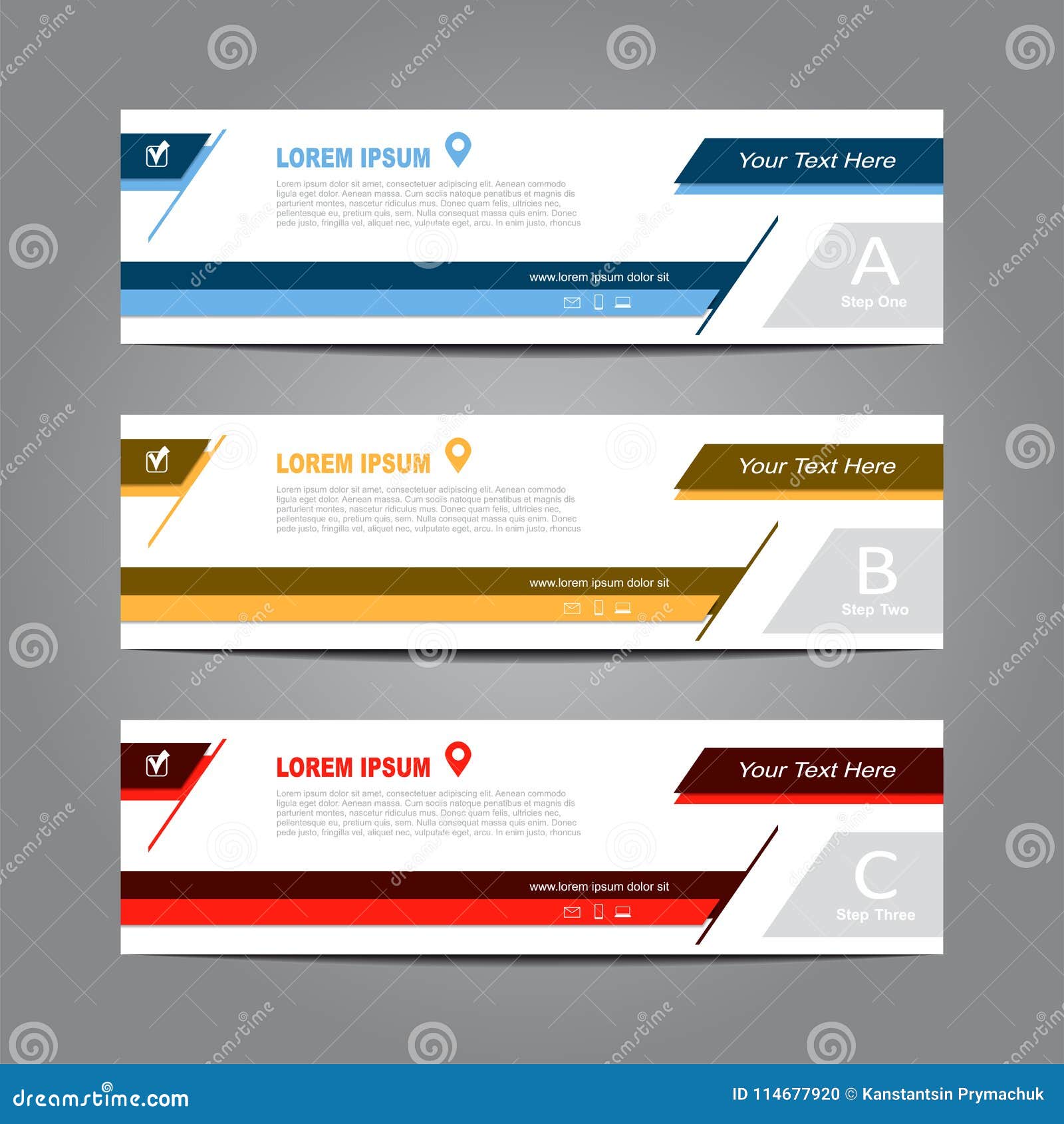 Design Horizontal Template Flyer Banner. Vector Illustration. Stock ...