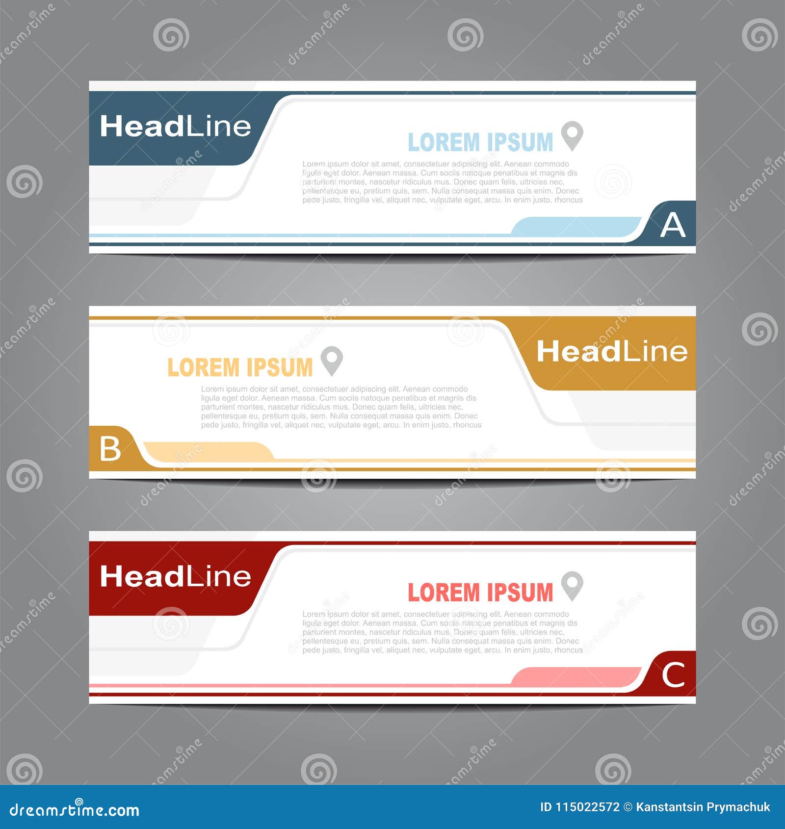 Design Horizontal Template Flyer Banner. Vector Illustration. Stock ...