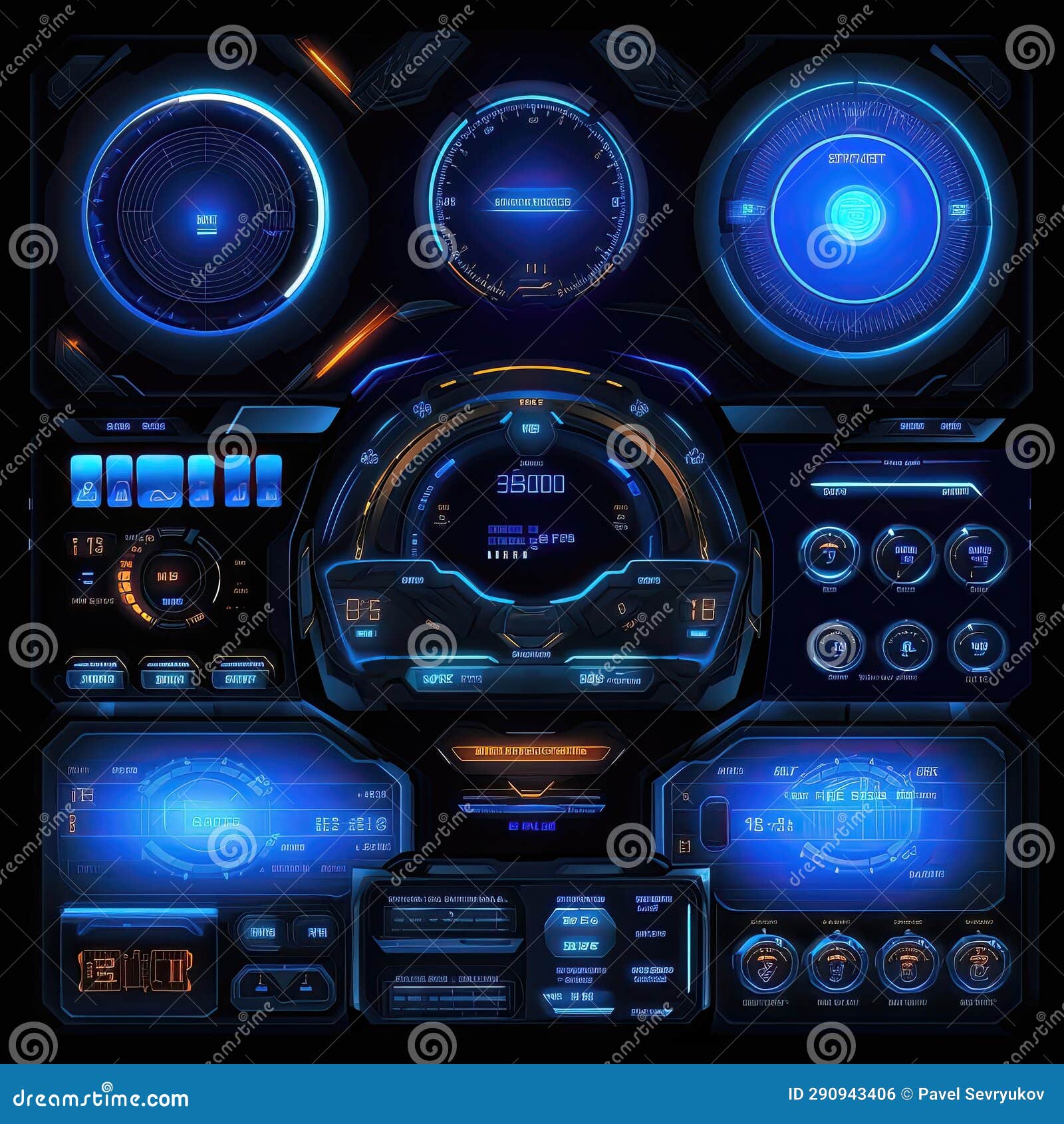 Design Hud Elements Ai Generated Stock Photo - Image of space, chinfo ...
