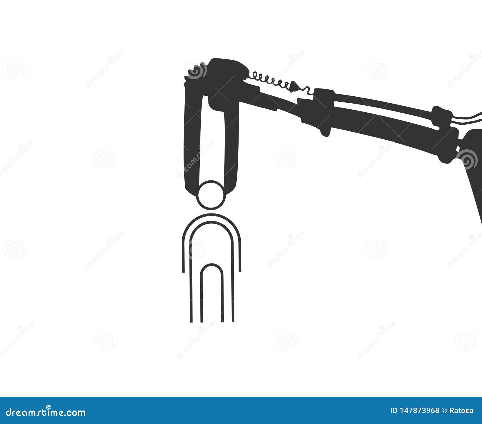 Design of human factory stock vector. Illustration of human - 147873968