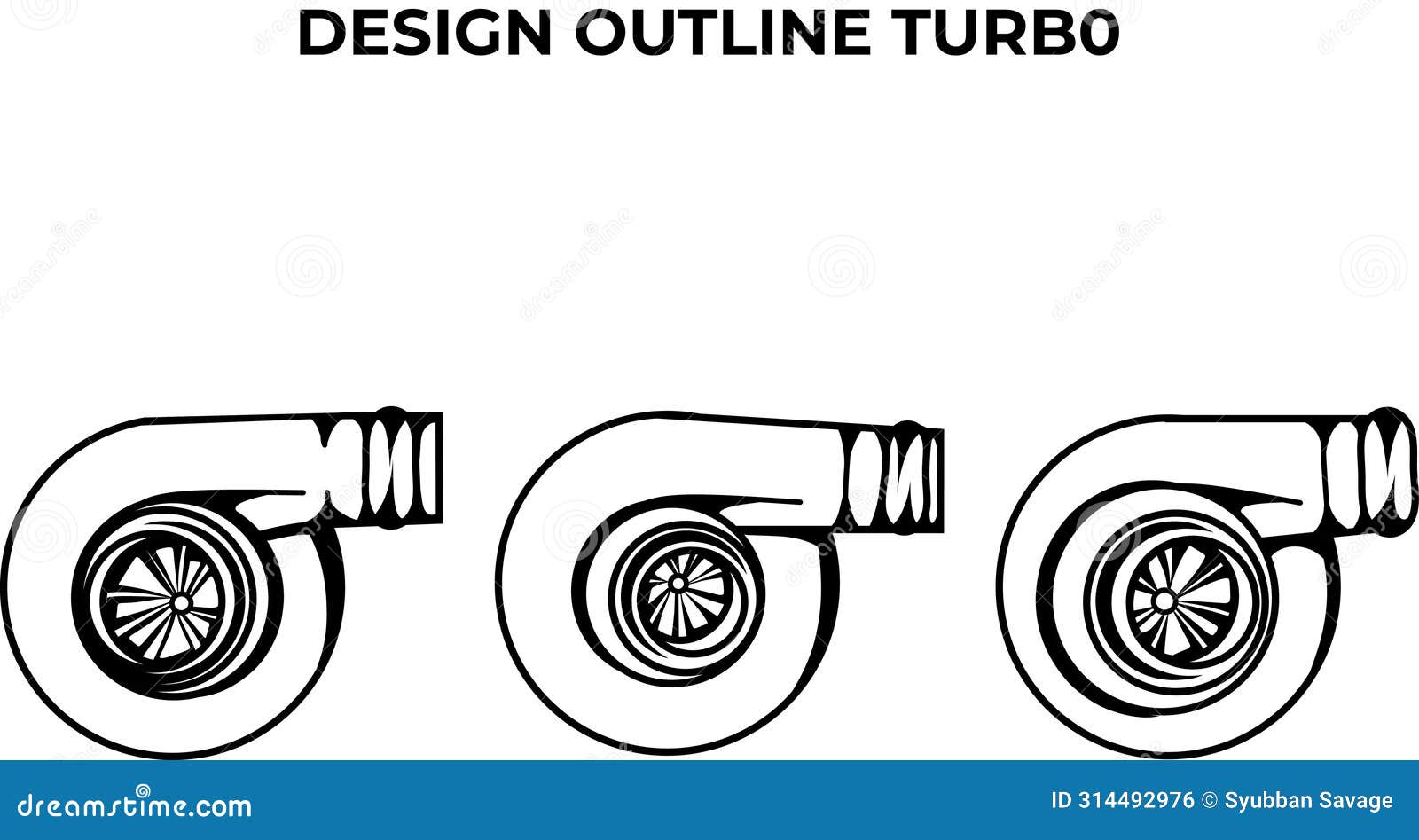 DESIGN ICON TURBO stock vector. Illustration of turbine - 314492976