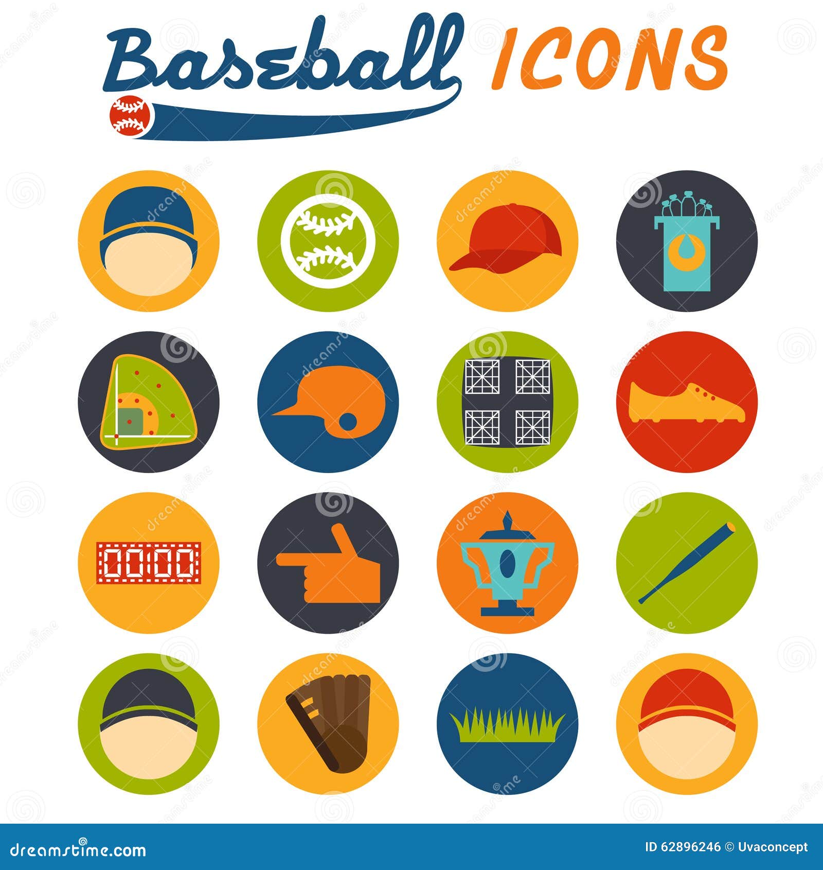 Design icons of baseball stock vector. Illustration of belt - 62896246