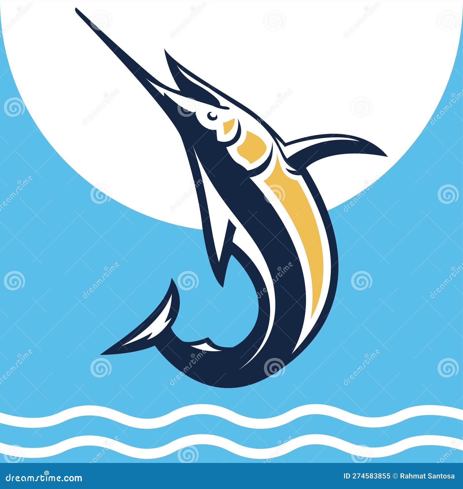 Design Illustration Fish Martin Vector Art Stock Vector - Illustration ...