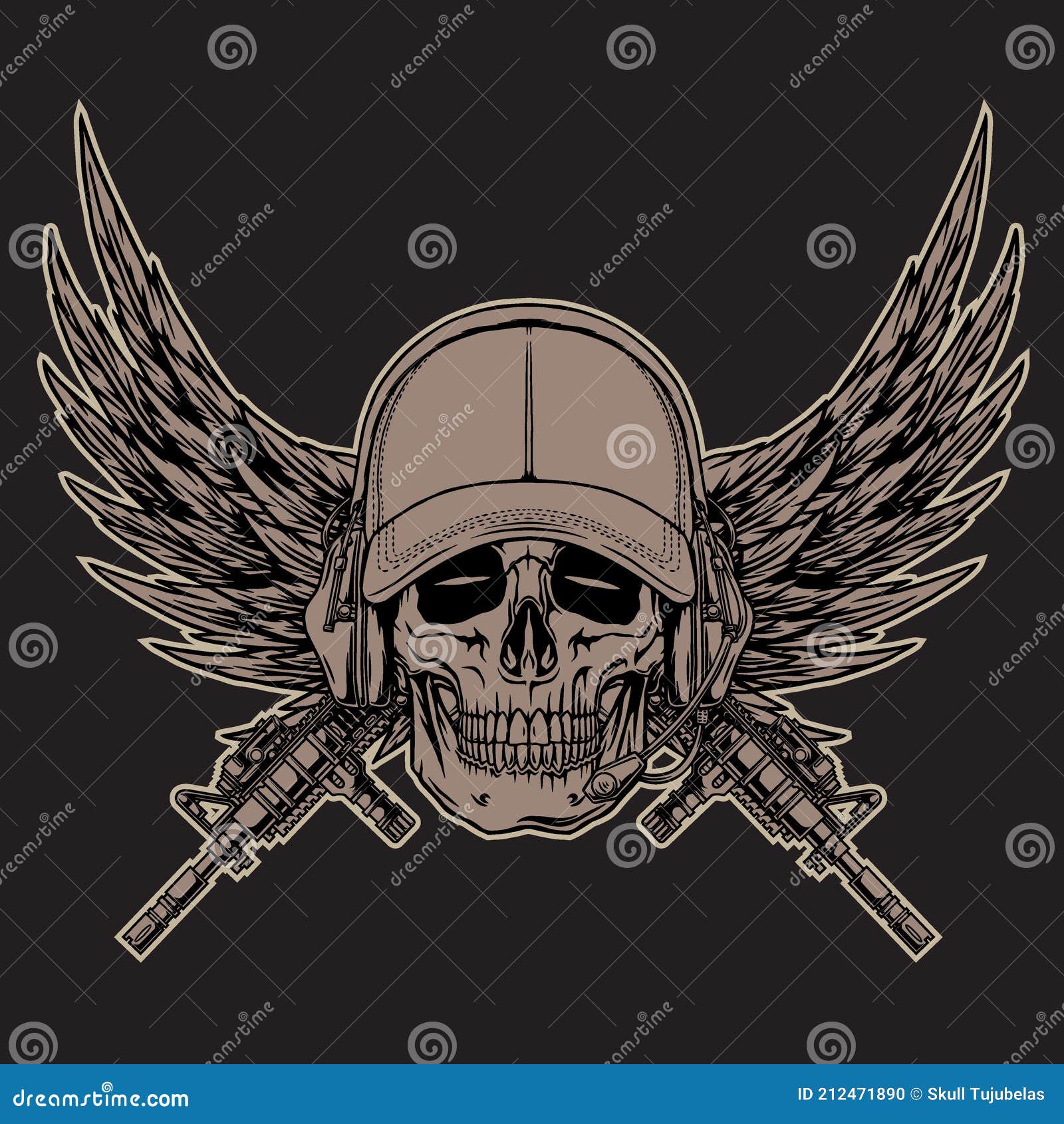 Design Illustration Tactical Comando Military Stock Illustration ...