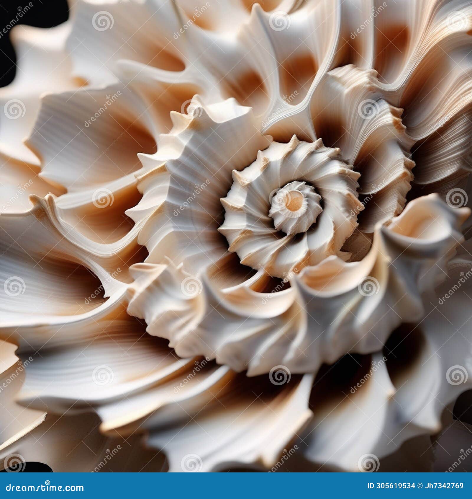 Design an Image Capturing the Subtle Details of a Delicate Seashell ...