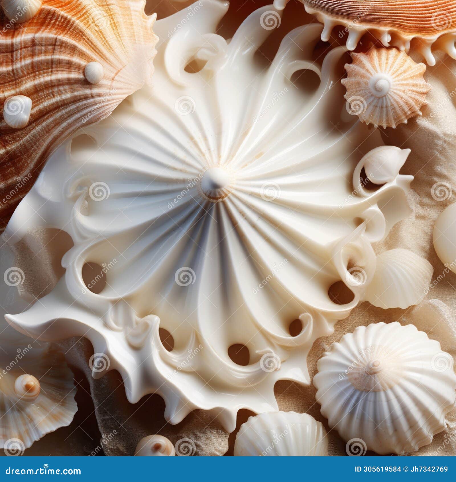 Design an Image Capturing the Subtle Details of a Delicate Seashell ...