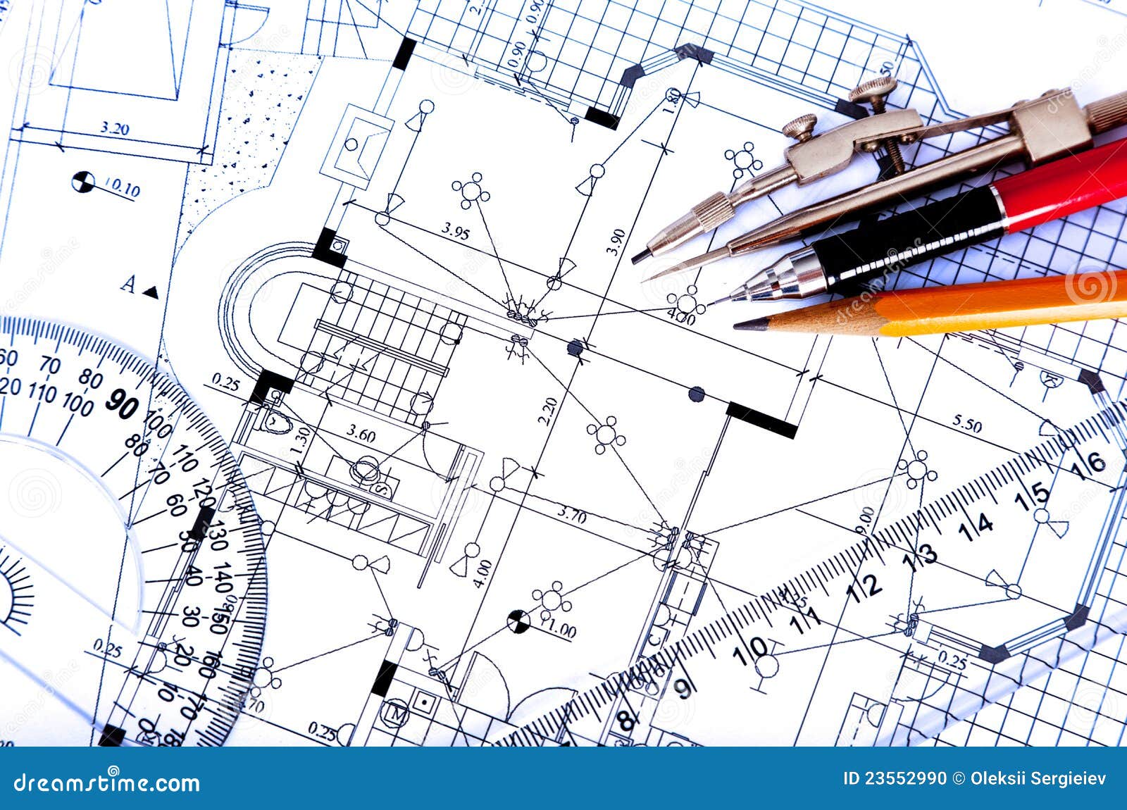 Design and Implementation in Draft Stock Illustration - Illustration of ...