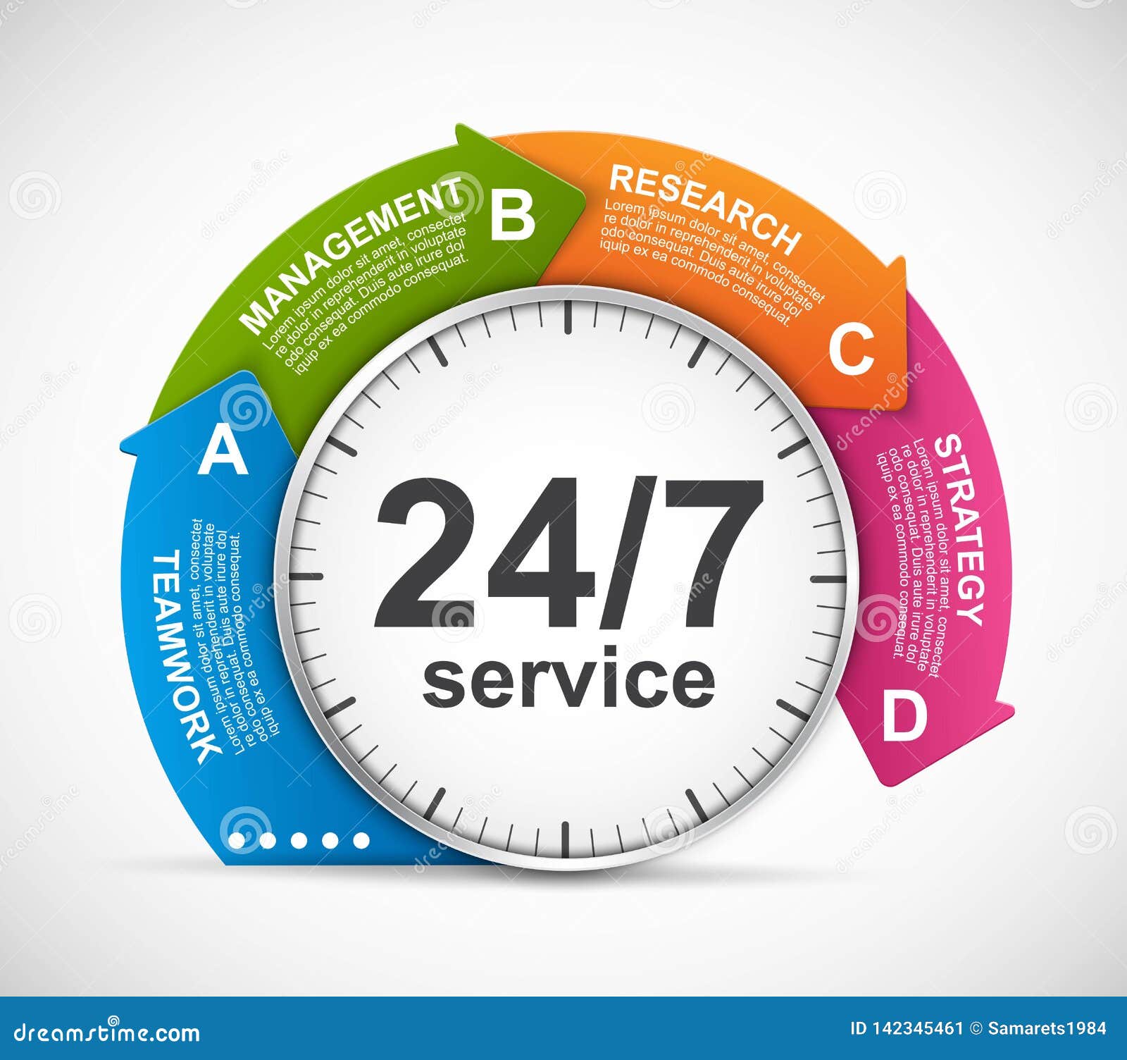 Design Infographic for Technical Support or Business Process. Can Be ...
