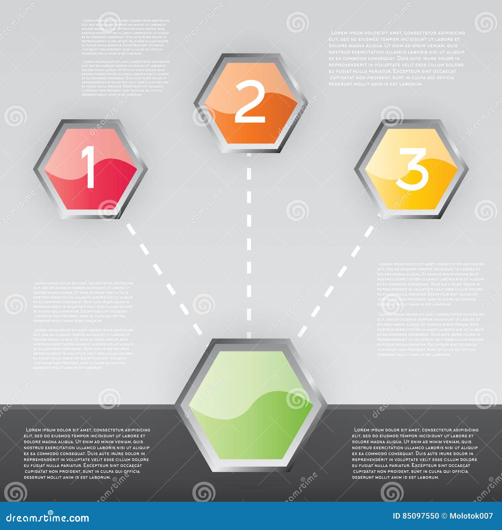 Design Infographic with Three Options. Stock Vector - Illustration of ...