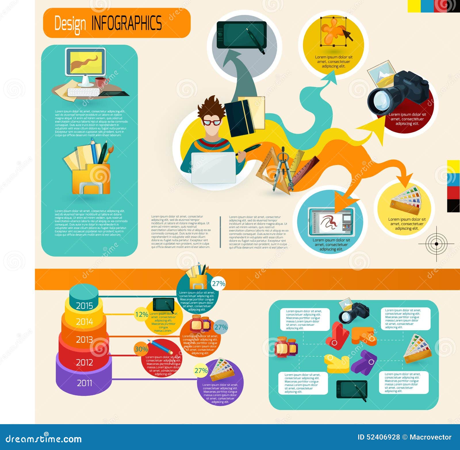 Design Infographics Set stock vector. Illustration of design - 52406928