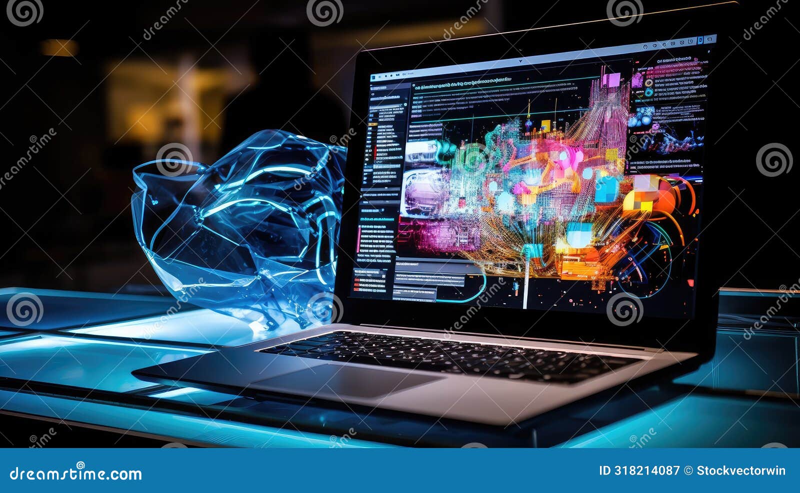 Design Information Technology Screen Stock Illustration - Illustration ...