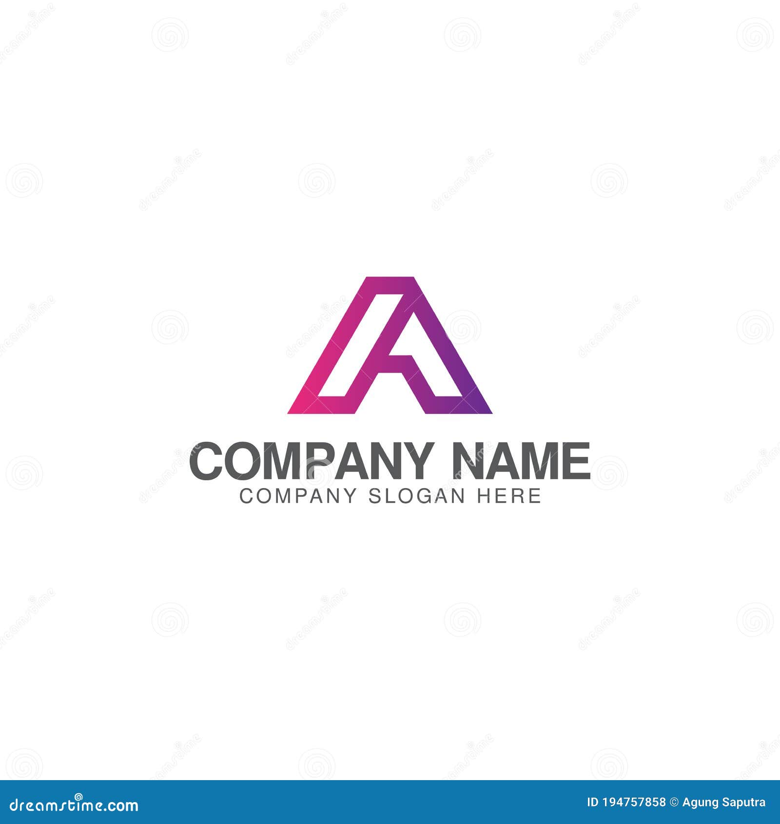 Design Inicial Da Letra a Logo Ilustração do Vetor - Ilustração de ...