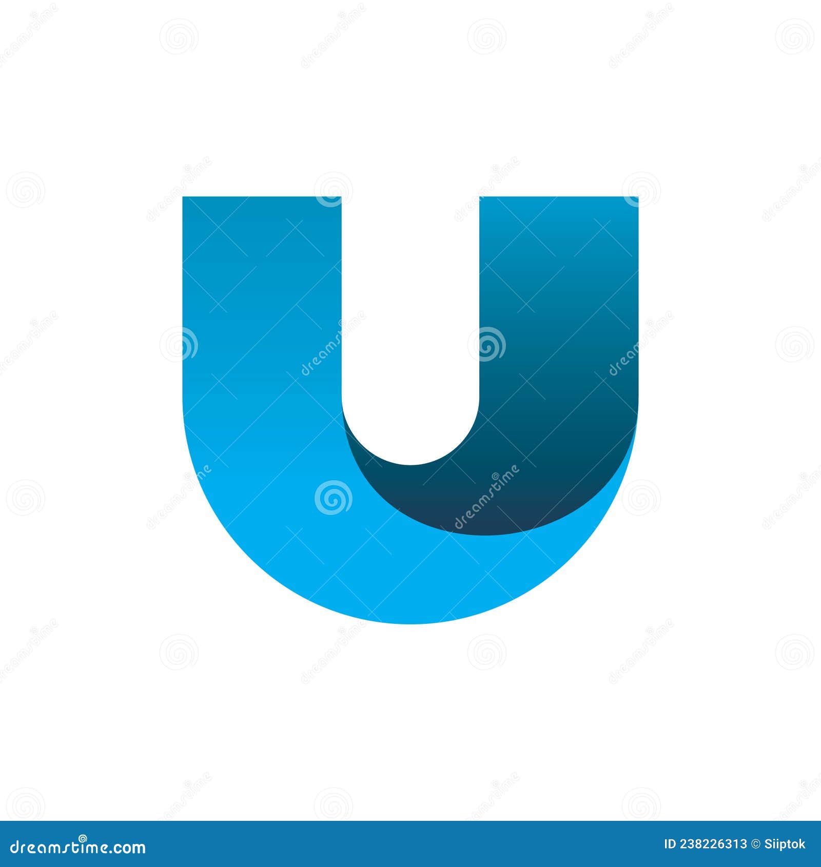 Design Inicial Do Logotipo Da Letra U Ilustração do Vetor - Ilustração ...