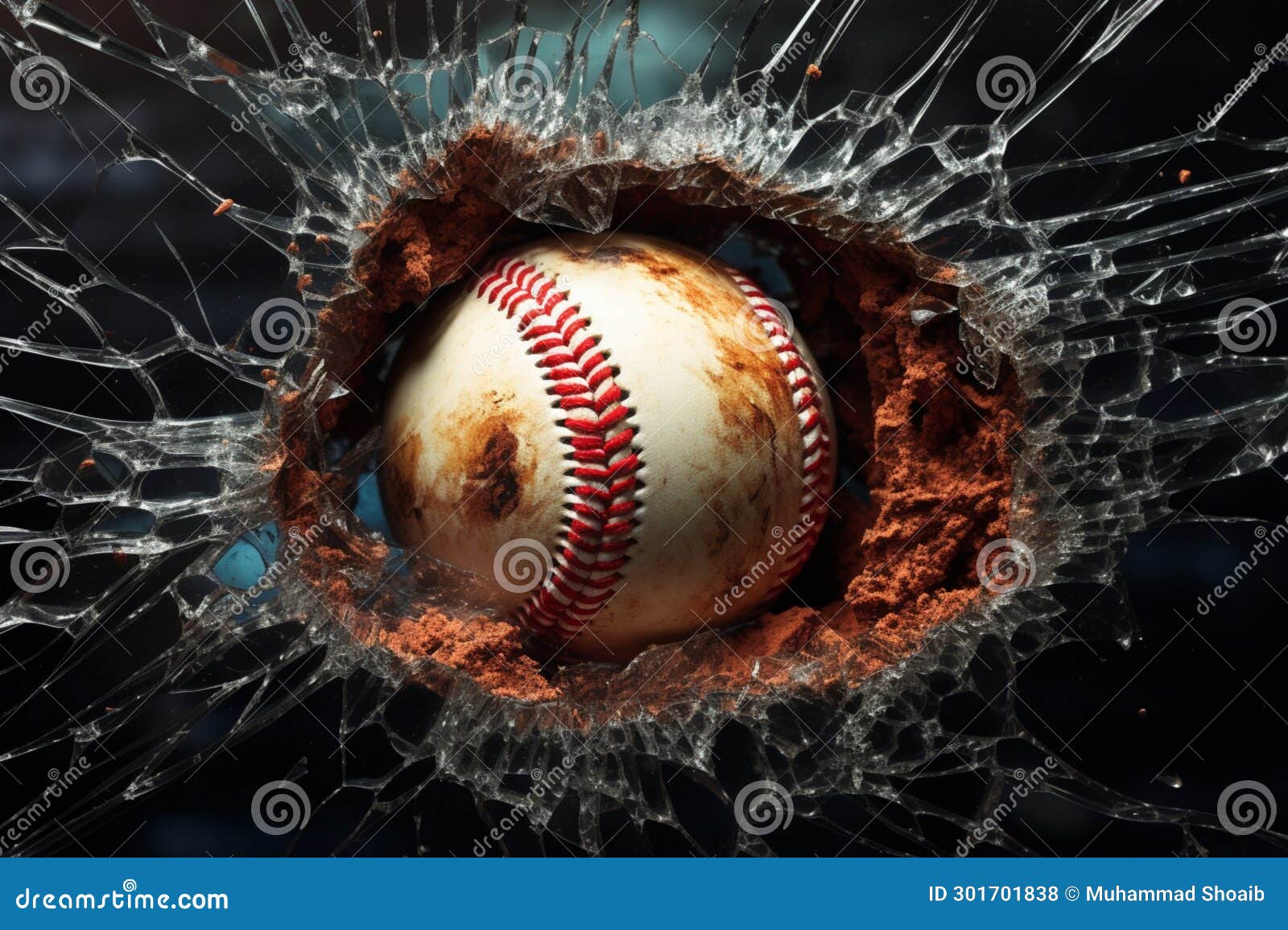 Design Inspiration Baseball Breaks through a Broken Window, Compelling ...