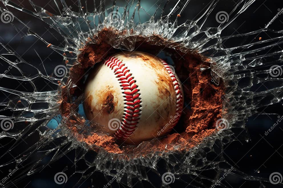 Design Inspiration Baseball Breaks through a Broken Window, Compelling ...