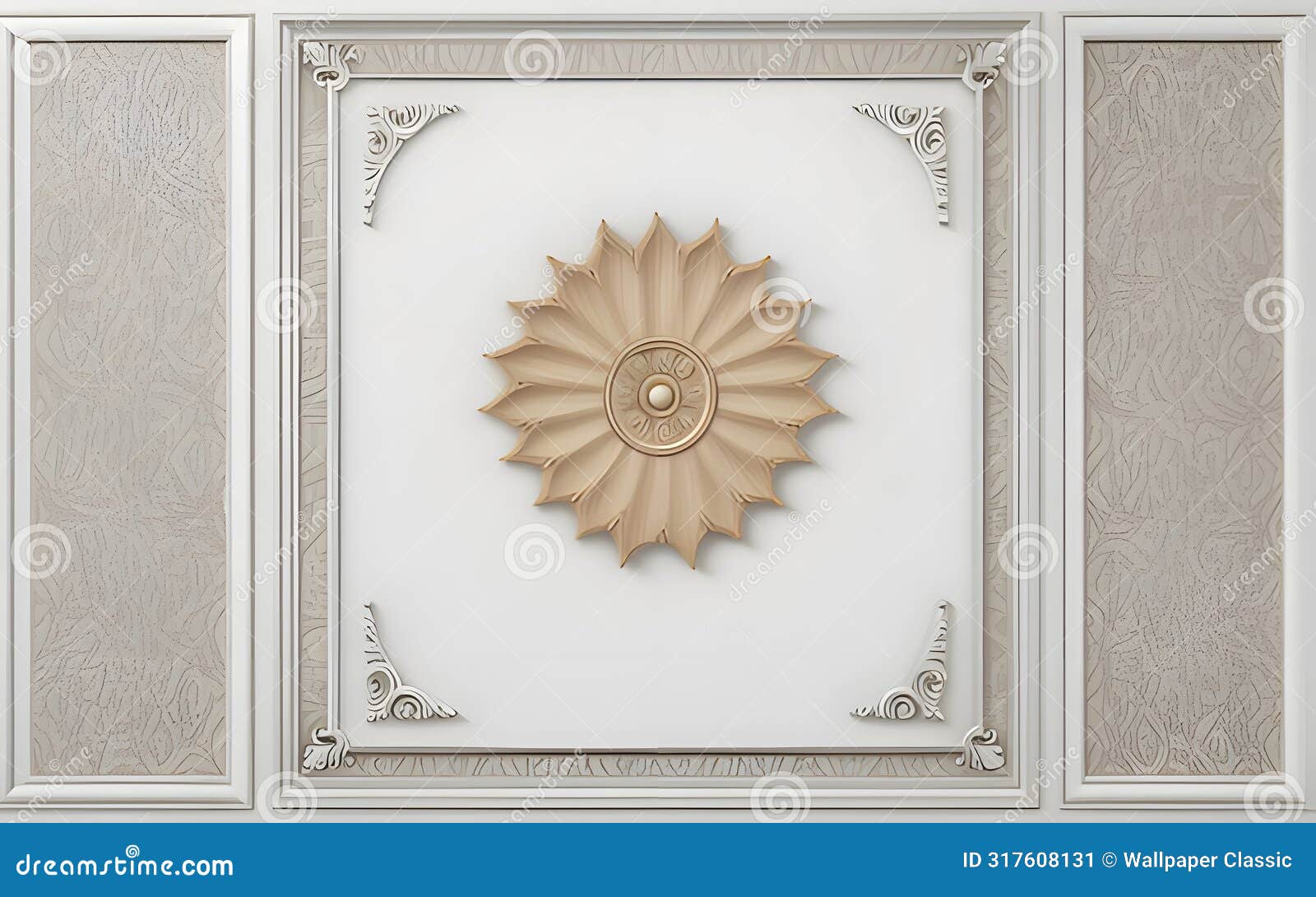 Design Interior Wall Render Classic Frame Ai Generator Stock ...