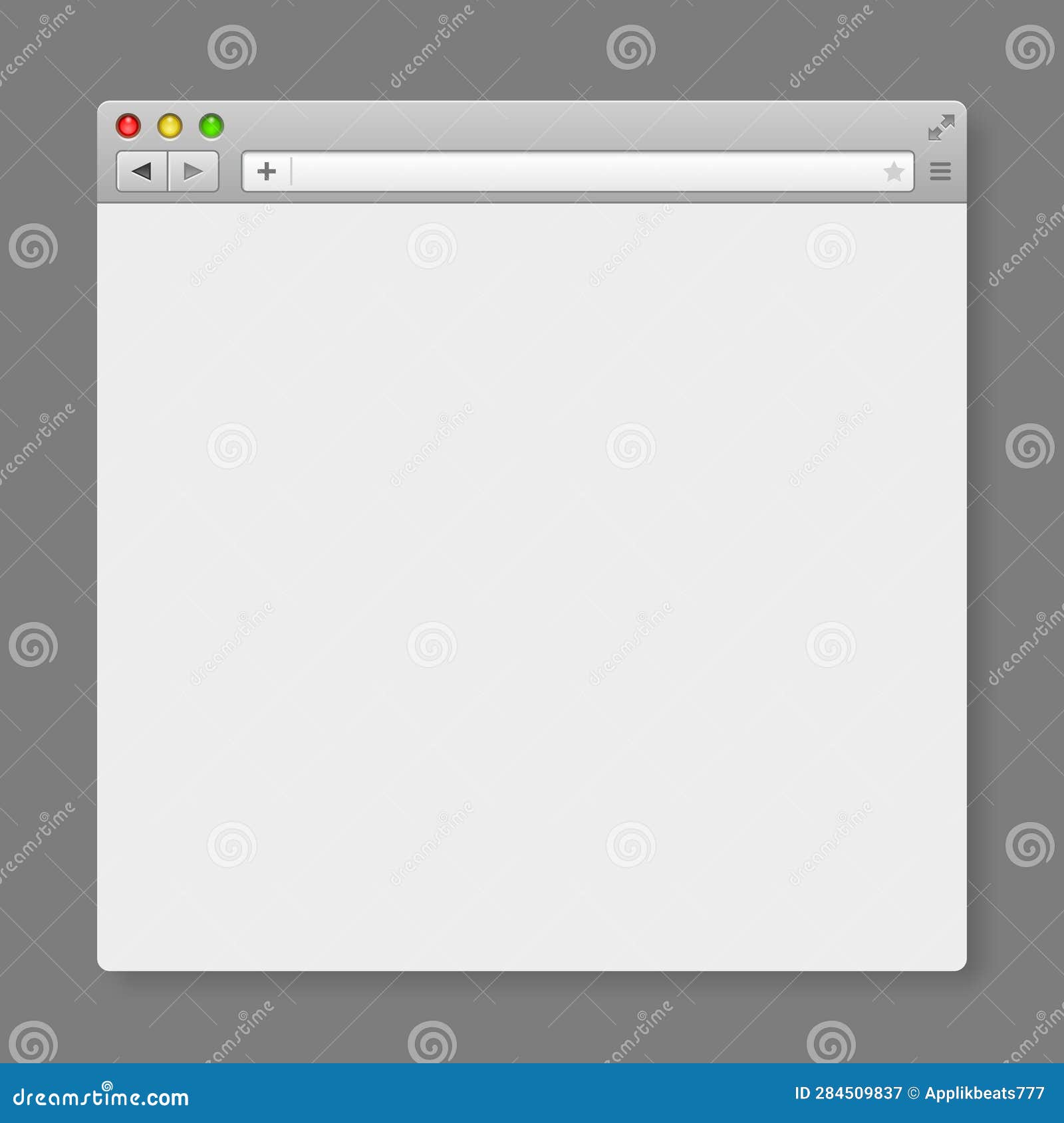 Design Internet Browser Template Stock Vector - Illustration of open ...