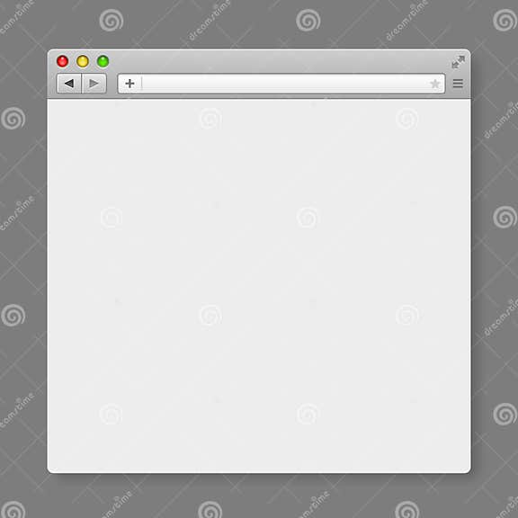 Design Internet Browser Template Stock Vector - Illustration of open ...