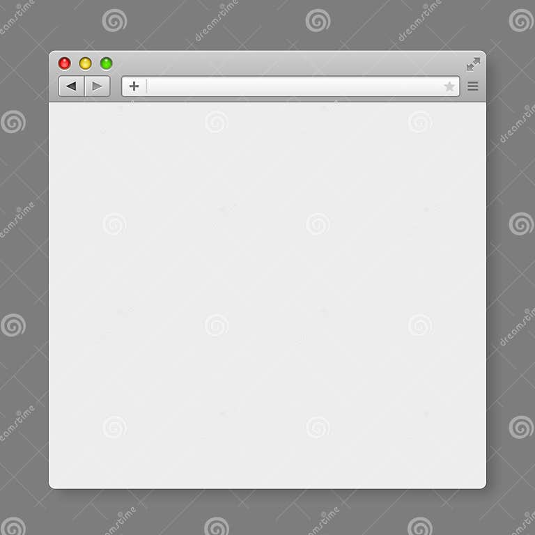 Design Internet Browser Template Stock Vector - Illustration of open ...