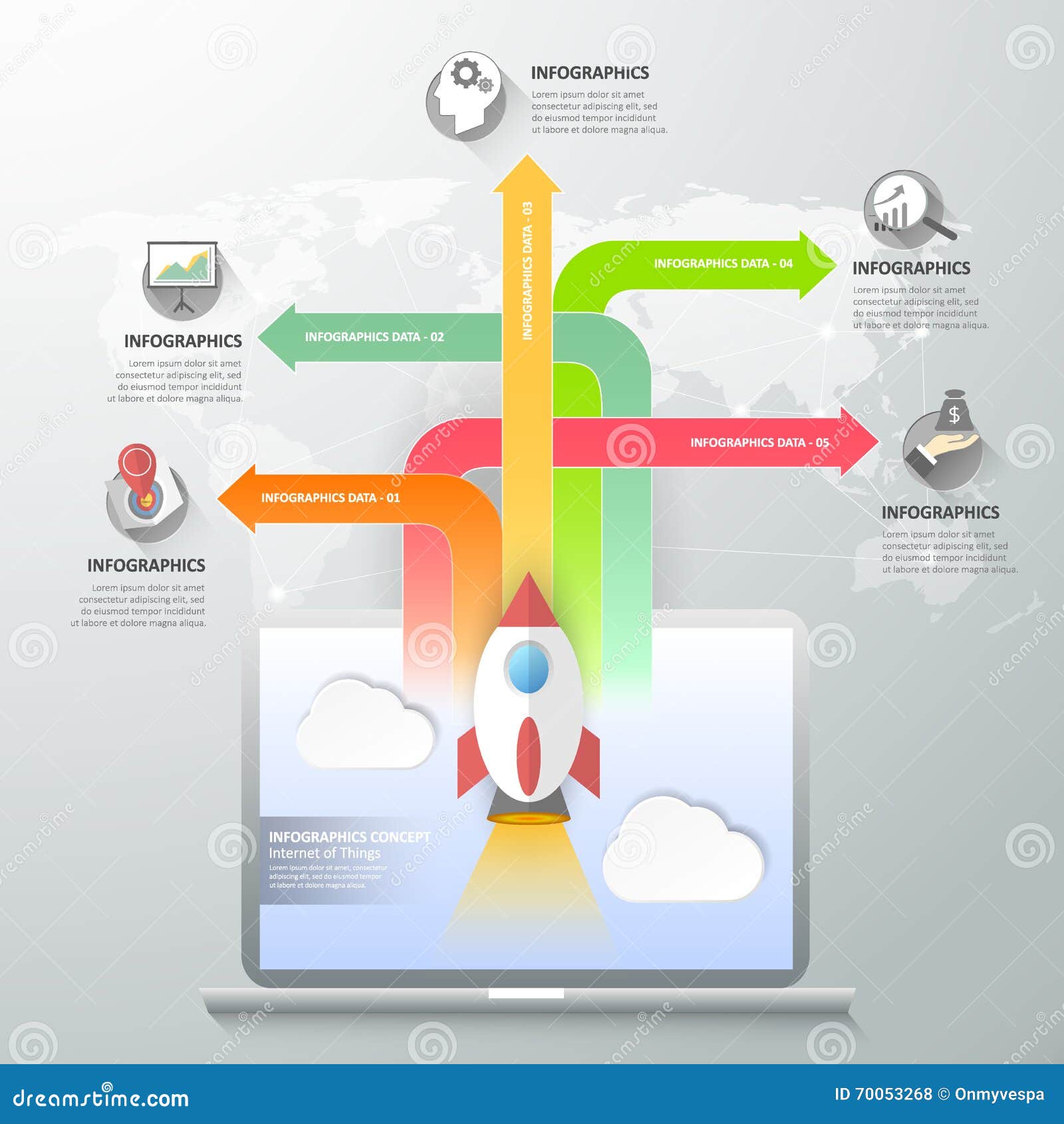 Design Internet of Things Concept , for Bussiness Start Up Stock Vector ...