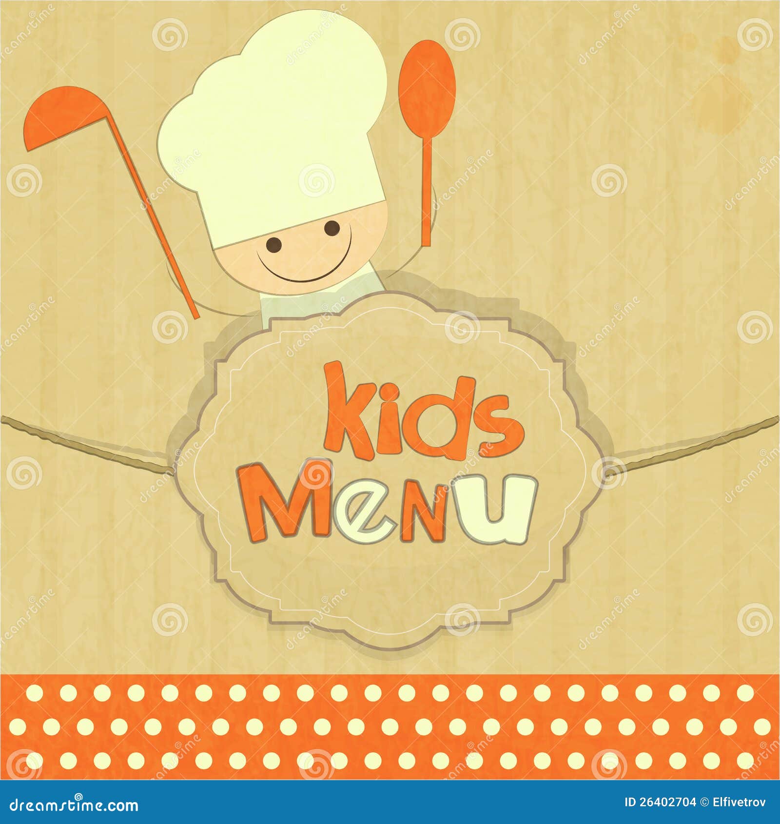 Design of Kids Menu with Smiling Chefs Stock Vector - Illustration of ...