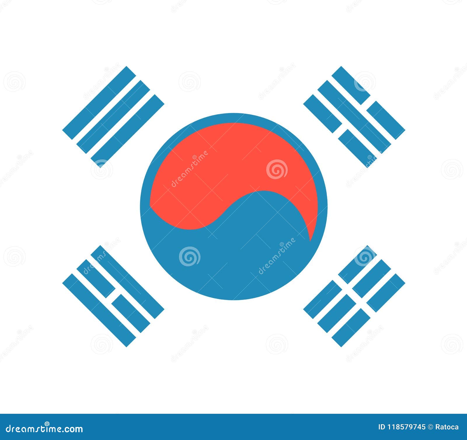 Design of Korea symbol stock vector. Illustration of culture - 118579745