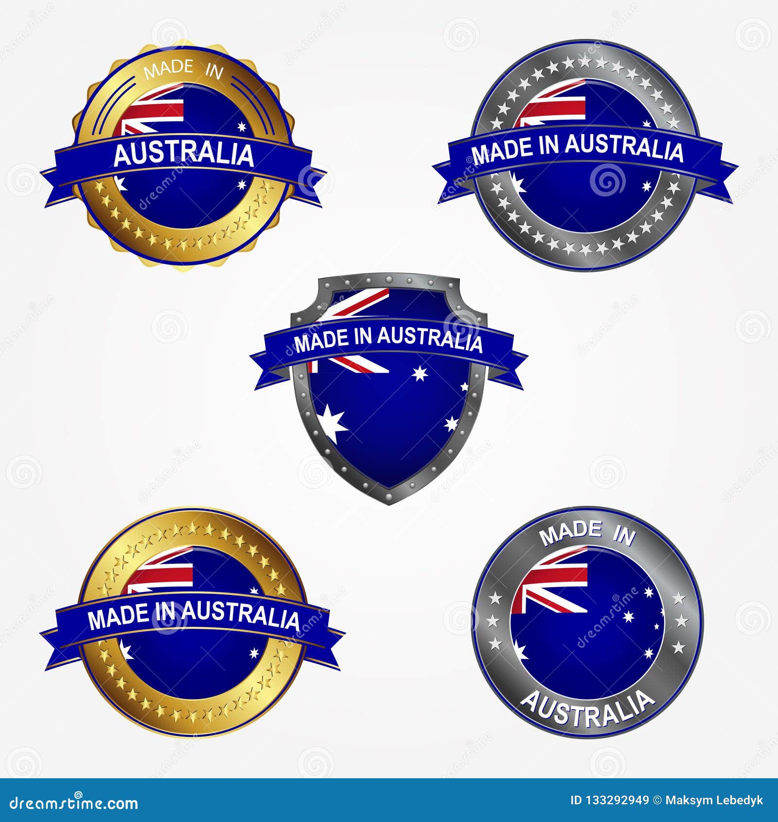 Design Label of Made in Australia. Vector Illustration Stock ...