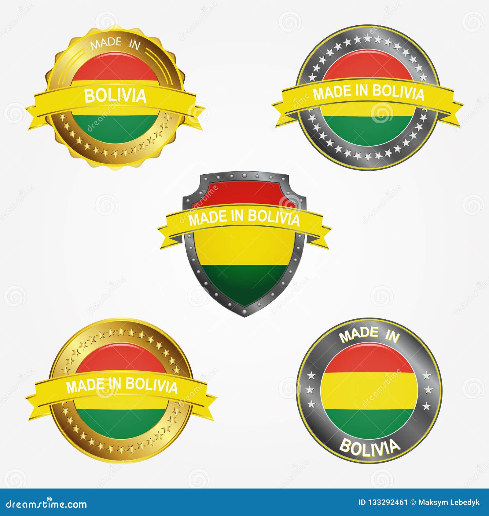 Design Label of Made in Bolivia. Vector Illustration Stock Illustration ...