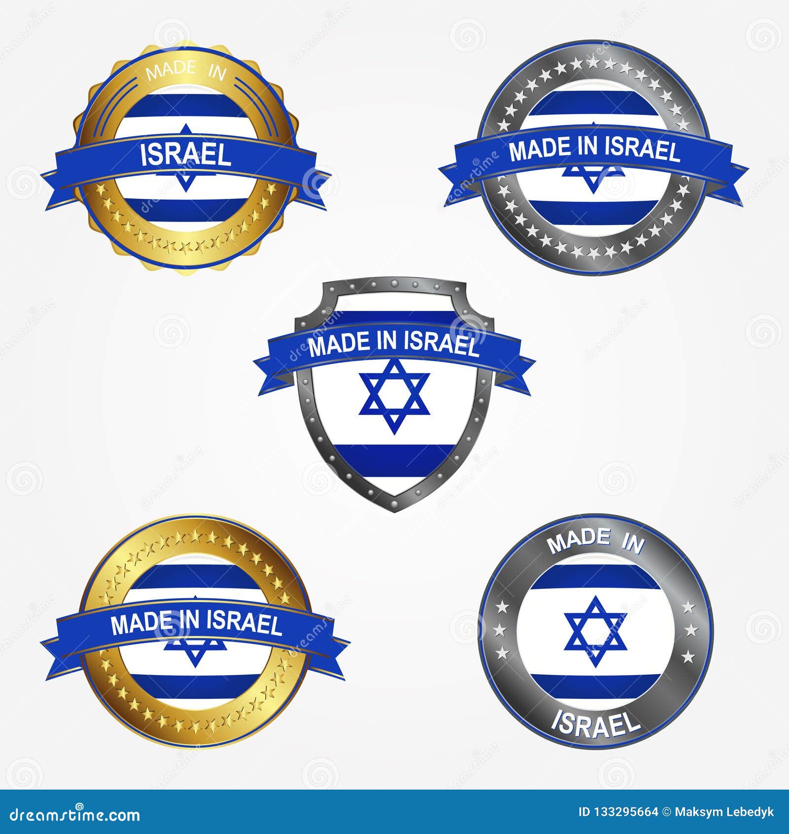 Design Label of Made in Israel. Vector Illustration Stock Illustration ...