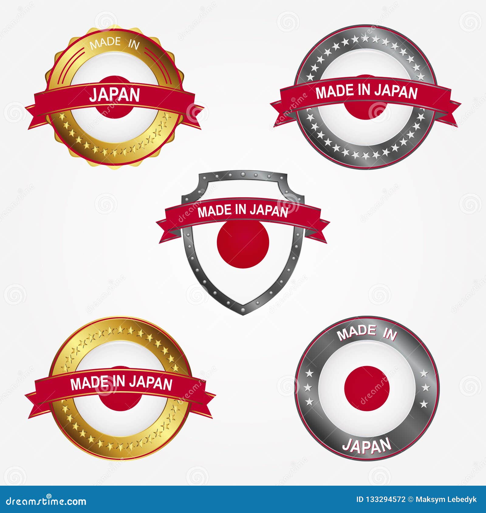 Design Label of Made in Japan. Vector Illustration Stock Illustration ...