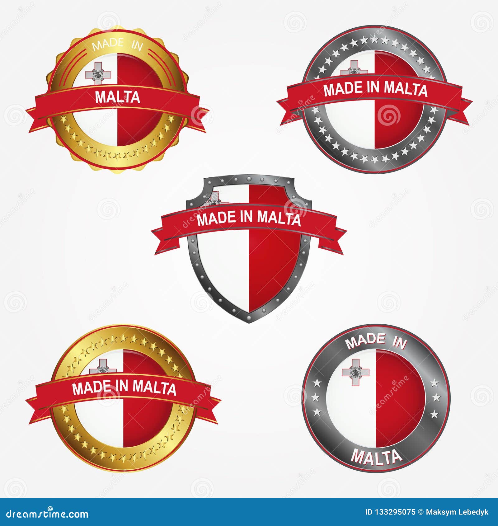 Design Label of Made in Malta. Vector Illustration Stock Illustration ...
