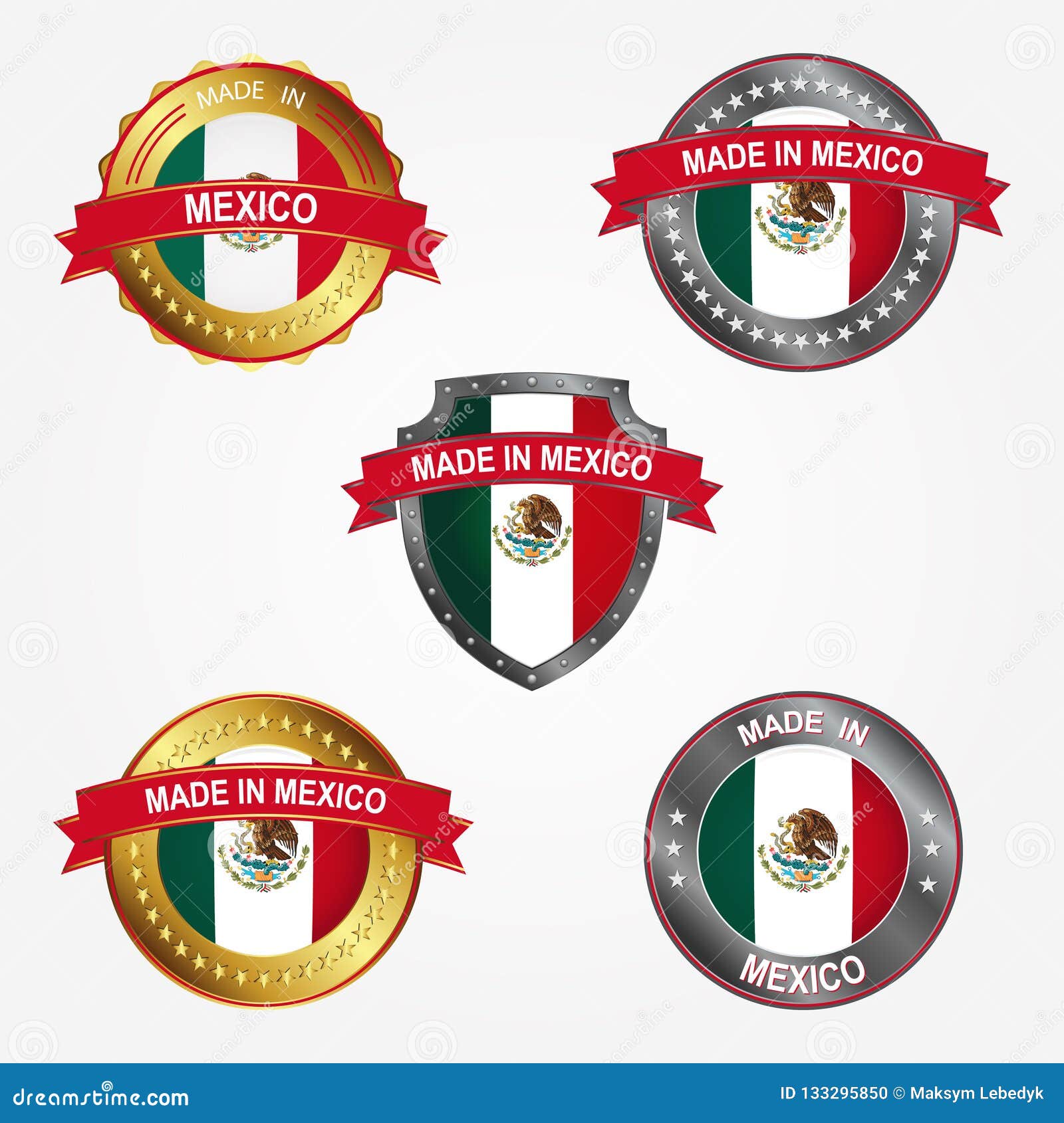 Design Label of Made in Mexico. Vector Illustration Stock Illustration ...