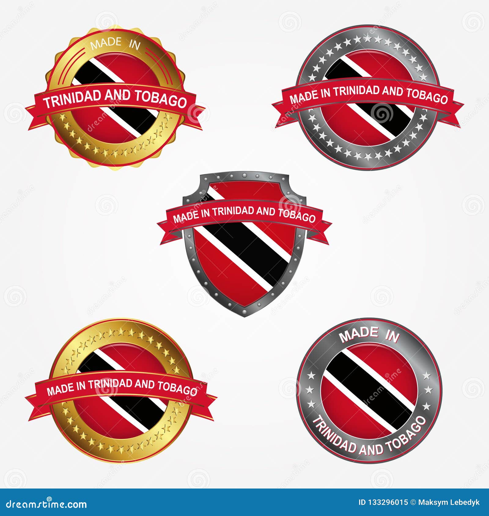 Design Label Of Made In Trinidad And Tobago Vector Illustration Stock