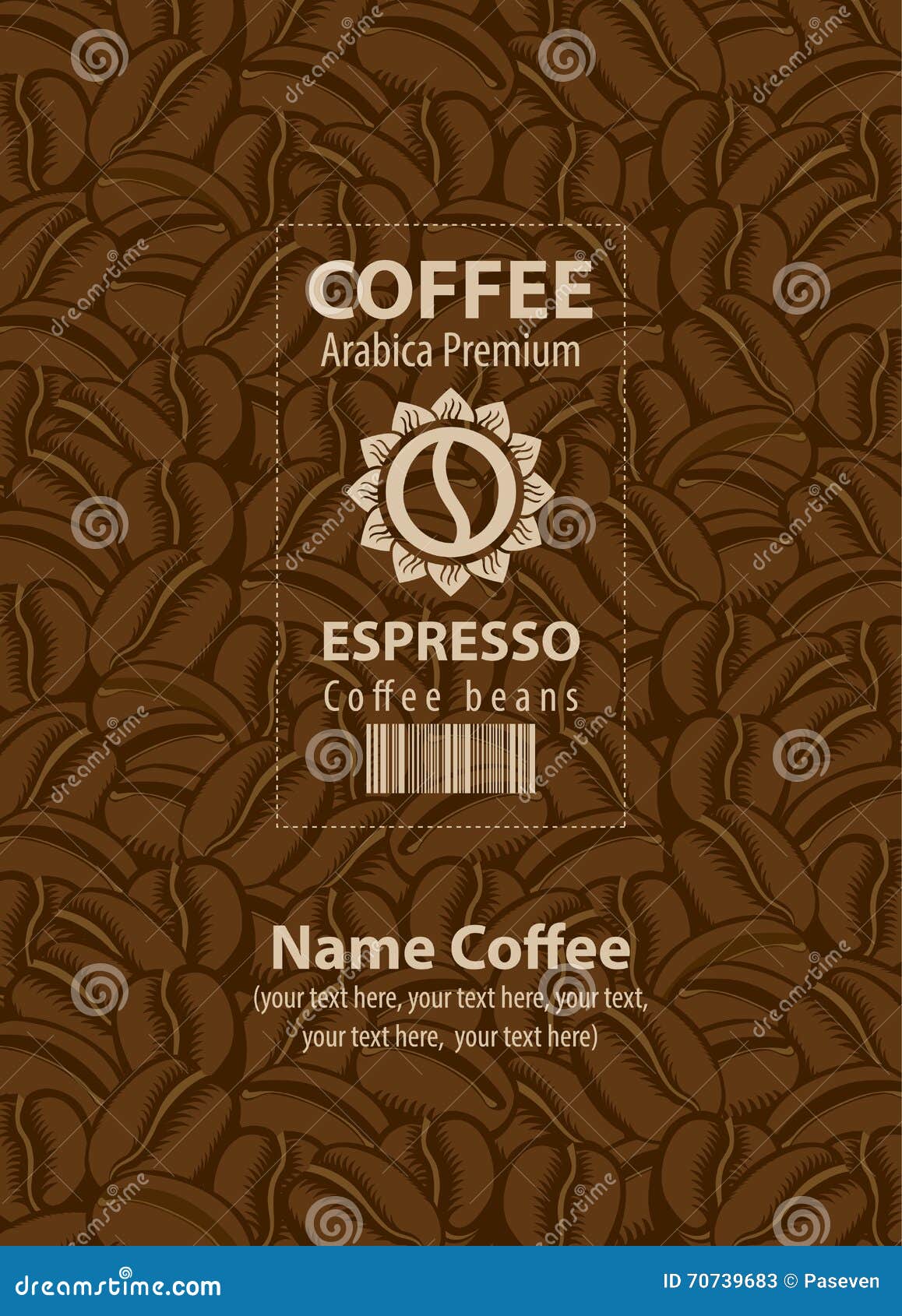 Design Labels for Coffee Beans Stock Vector - Illustration of design ...